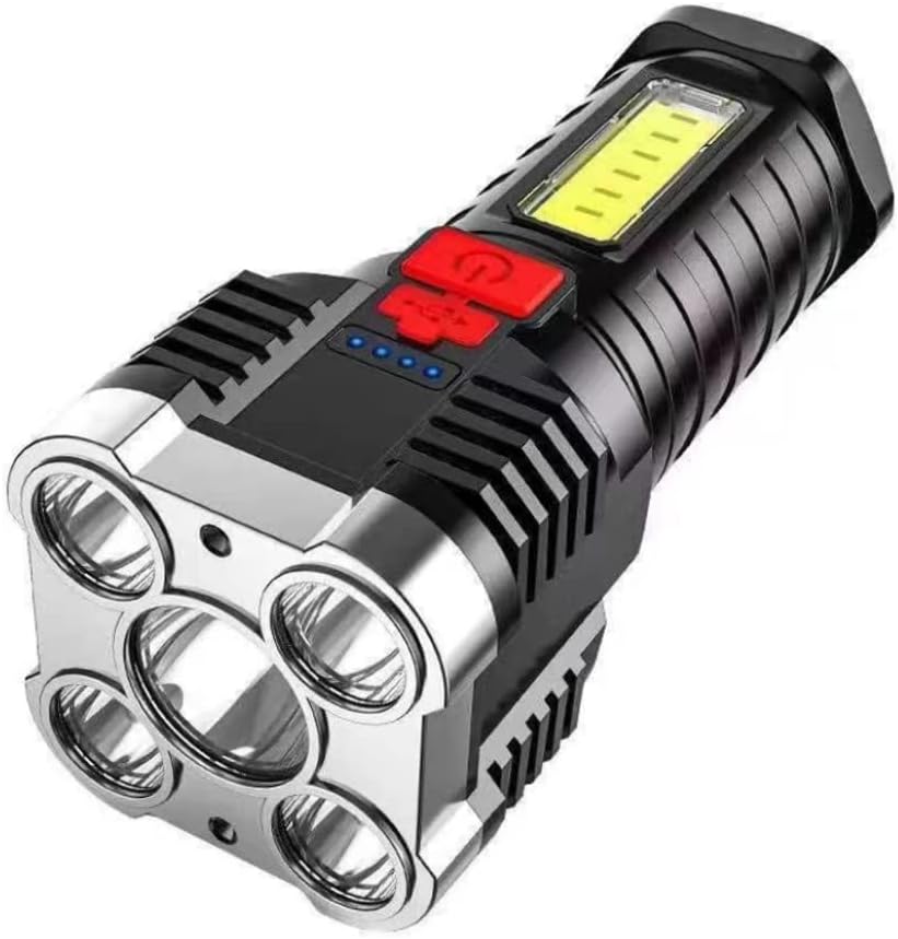 Torch 5 Beads COB Explosion Proof Flashlight Side Light Long Range ...