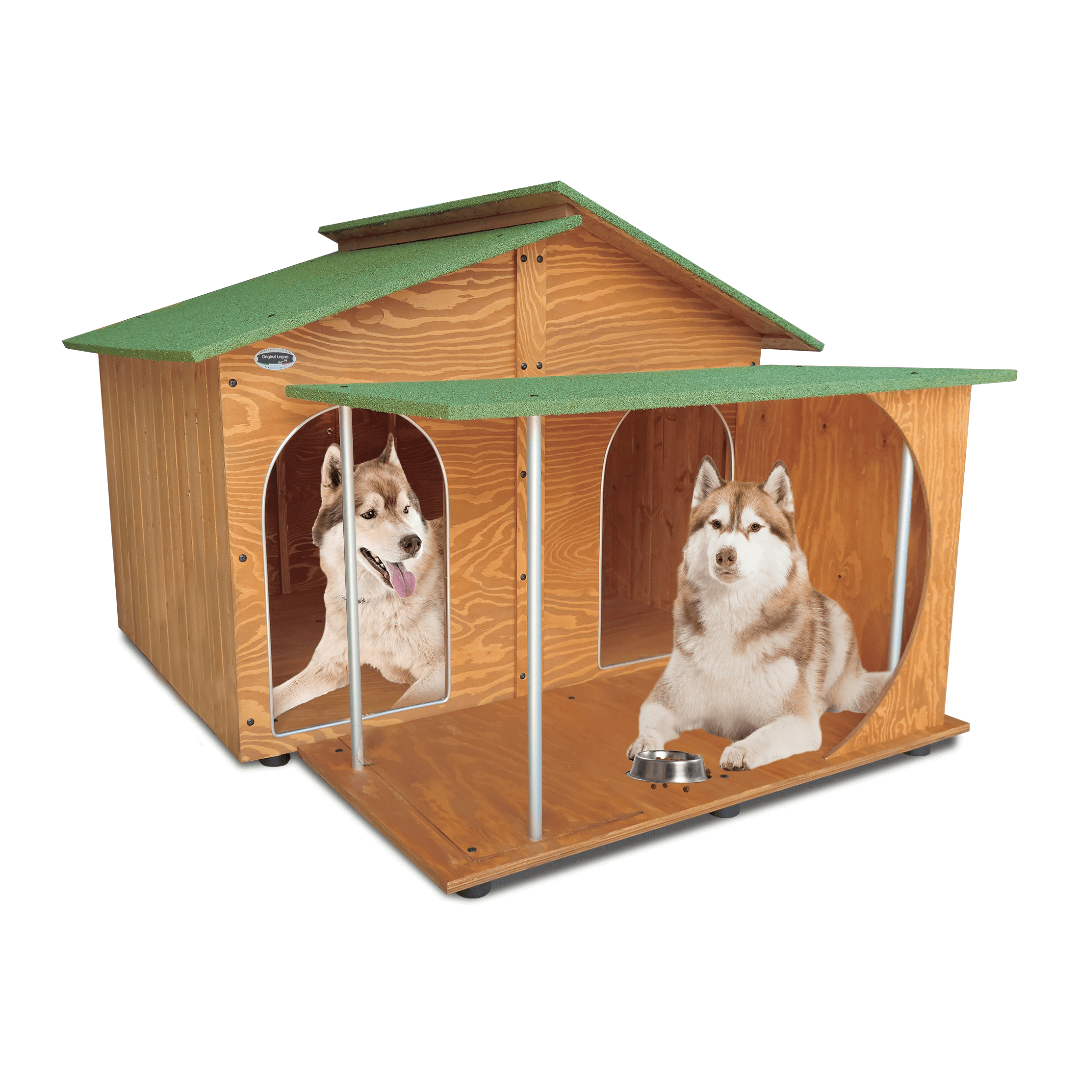 Niche en Bois pour Chiens “2 Rideaux Offerts” Mod. 4XL “Géante” Double ...