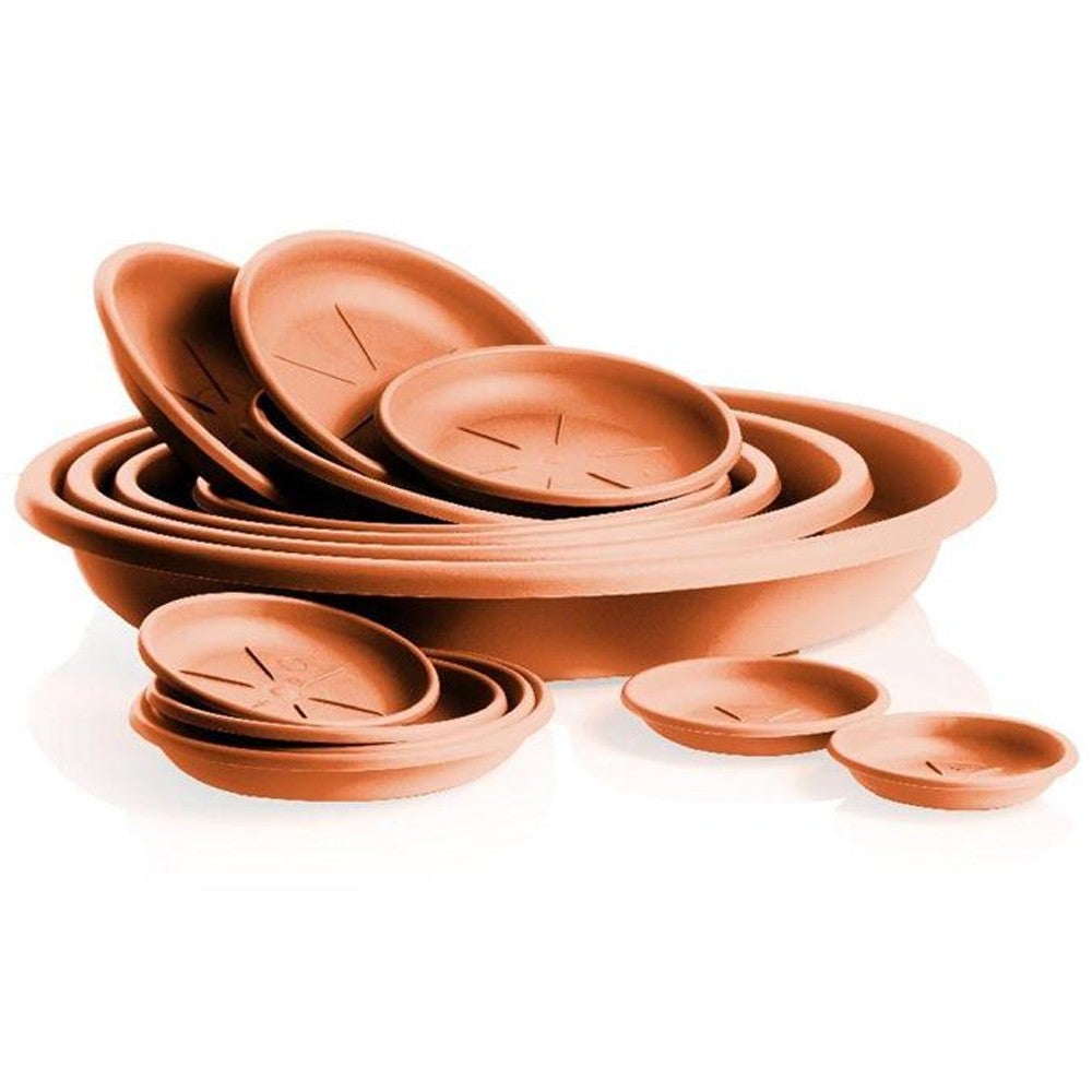 Sottovaso rotondo in plastica terracotta - 40 cm | Leroy Merlin