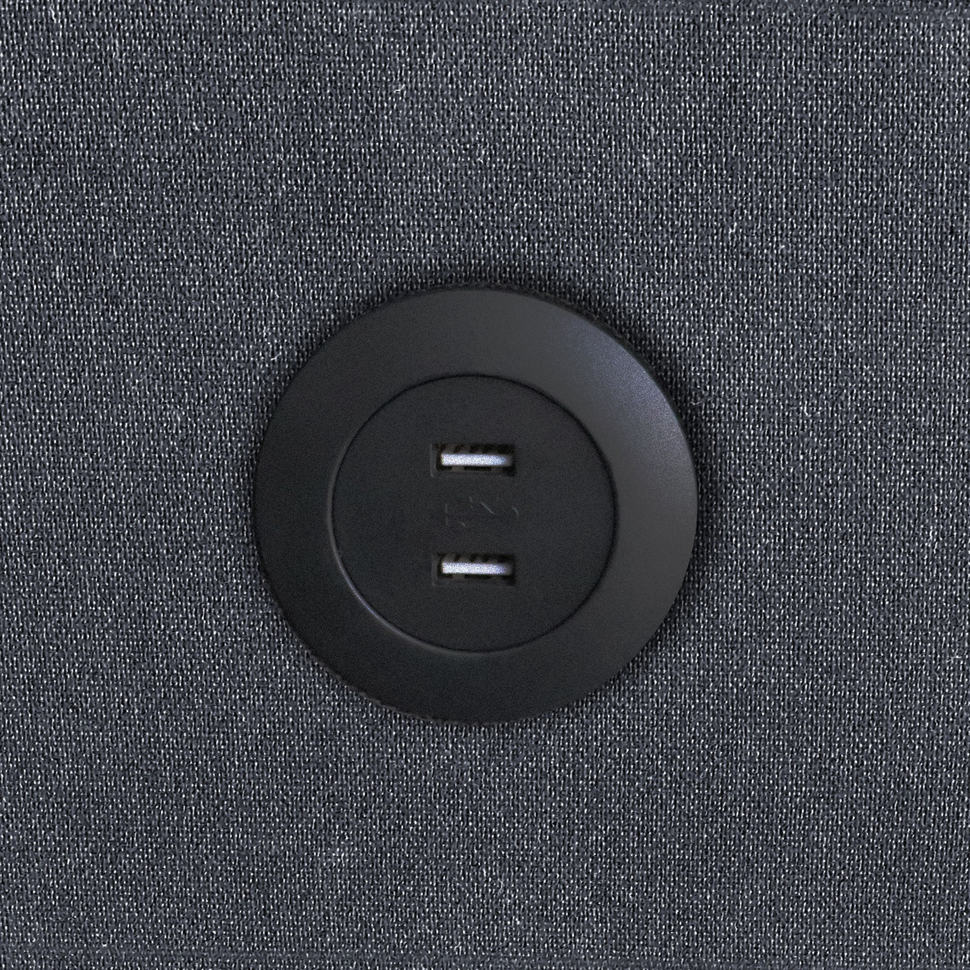 Sofá convertible 2 plazas con respaldo ajustable, USB, bolsillos ...