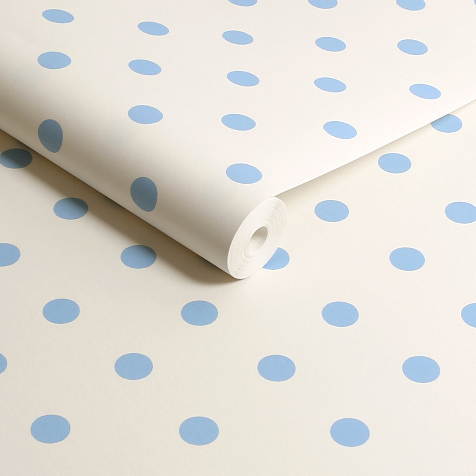Papel pintado Cath Kidston Button Spot Blue 1005 x 52cm | Leroy Merlin