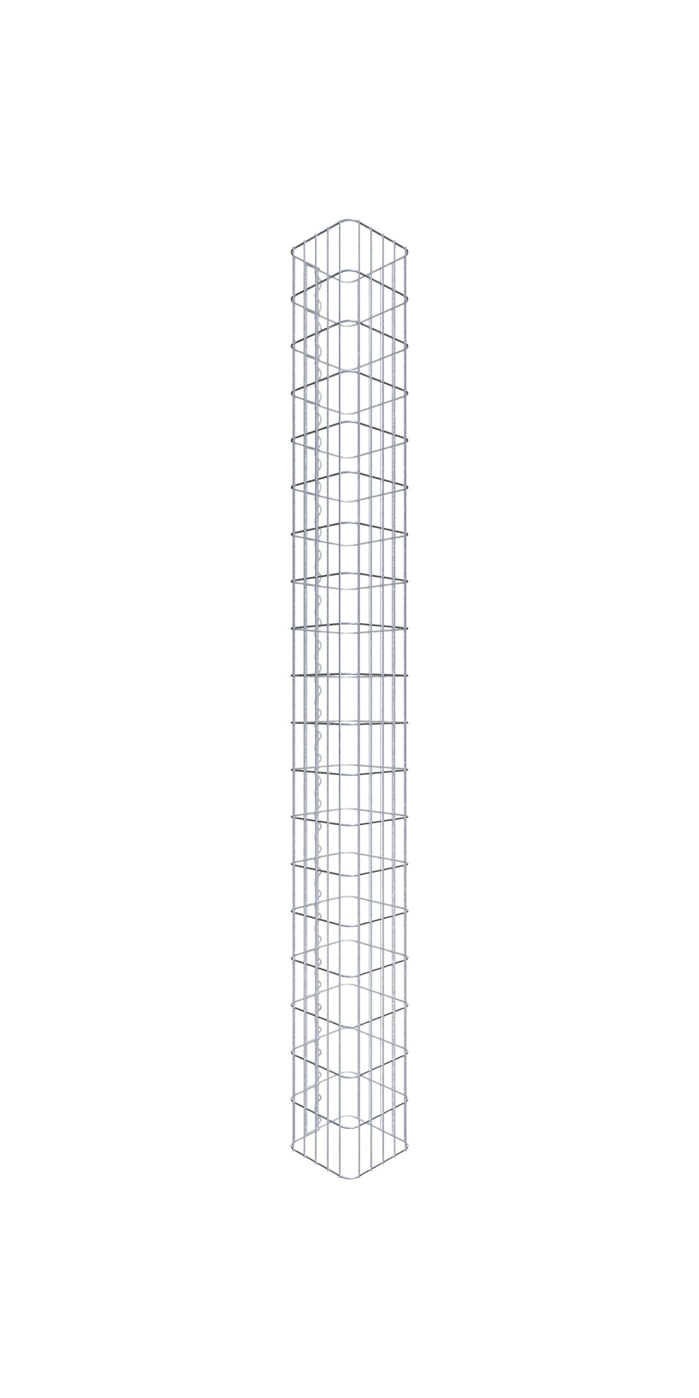 Columna de gaviones rectangular, 27 cm x 27 cm, luz de malla 5 x 10 cm ...