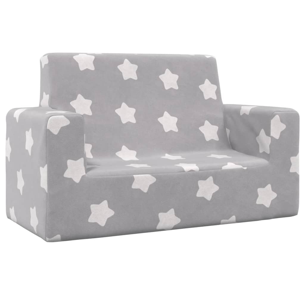 Canapé pour enfants à 2 places，Sofa pour Salon，Banquette Gris clair ...