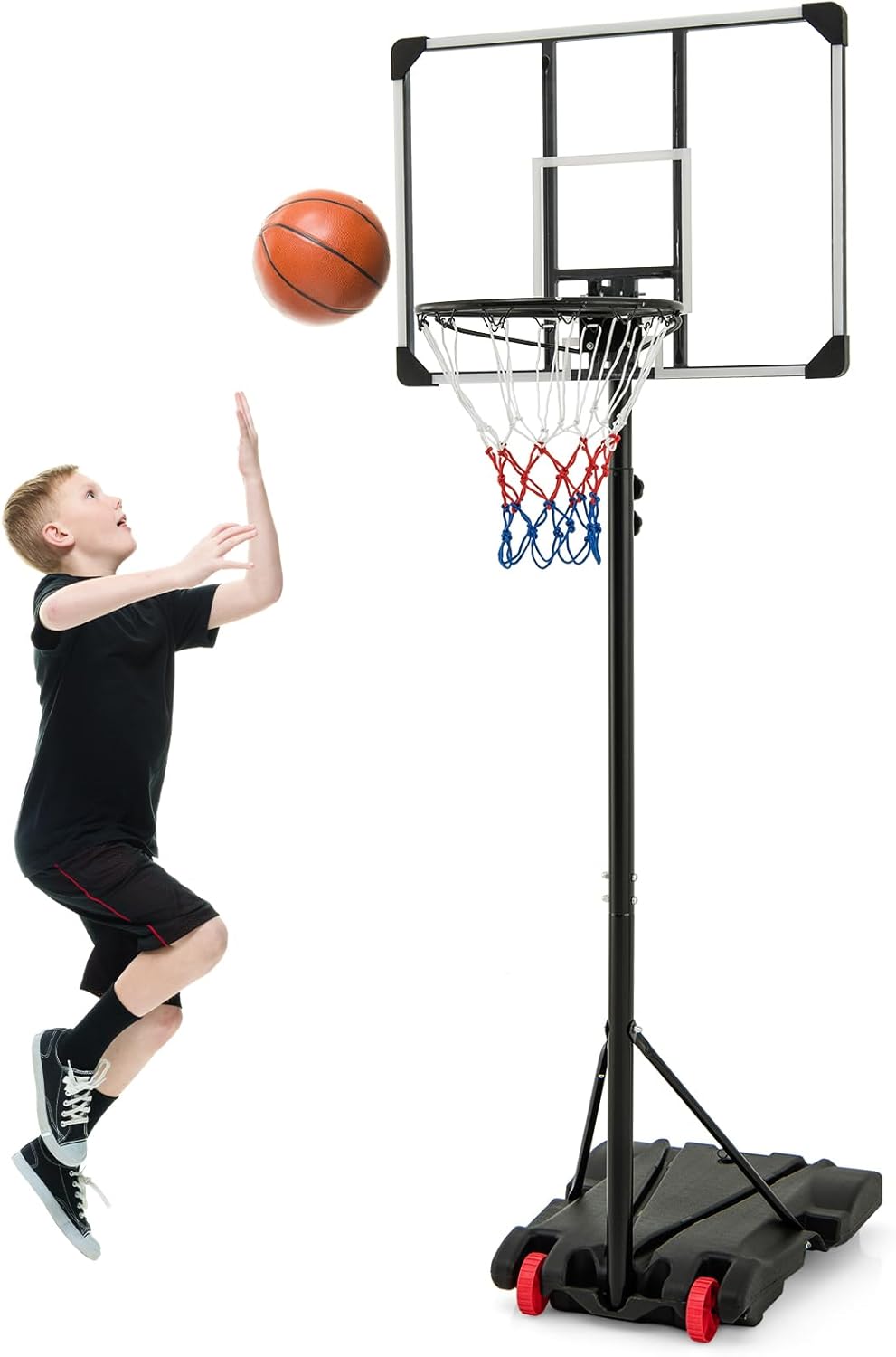 Portatile di Canestro da Basket per Esterni, Canestro Regolabile in ...