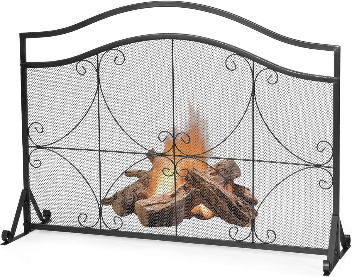 Pare-étincelles Cheminée Métal Barrière , 112x33x83CM | Leroy Merlin