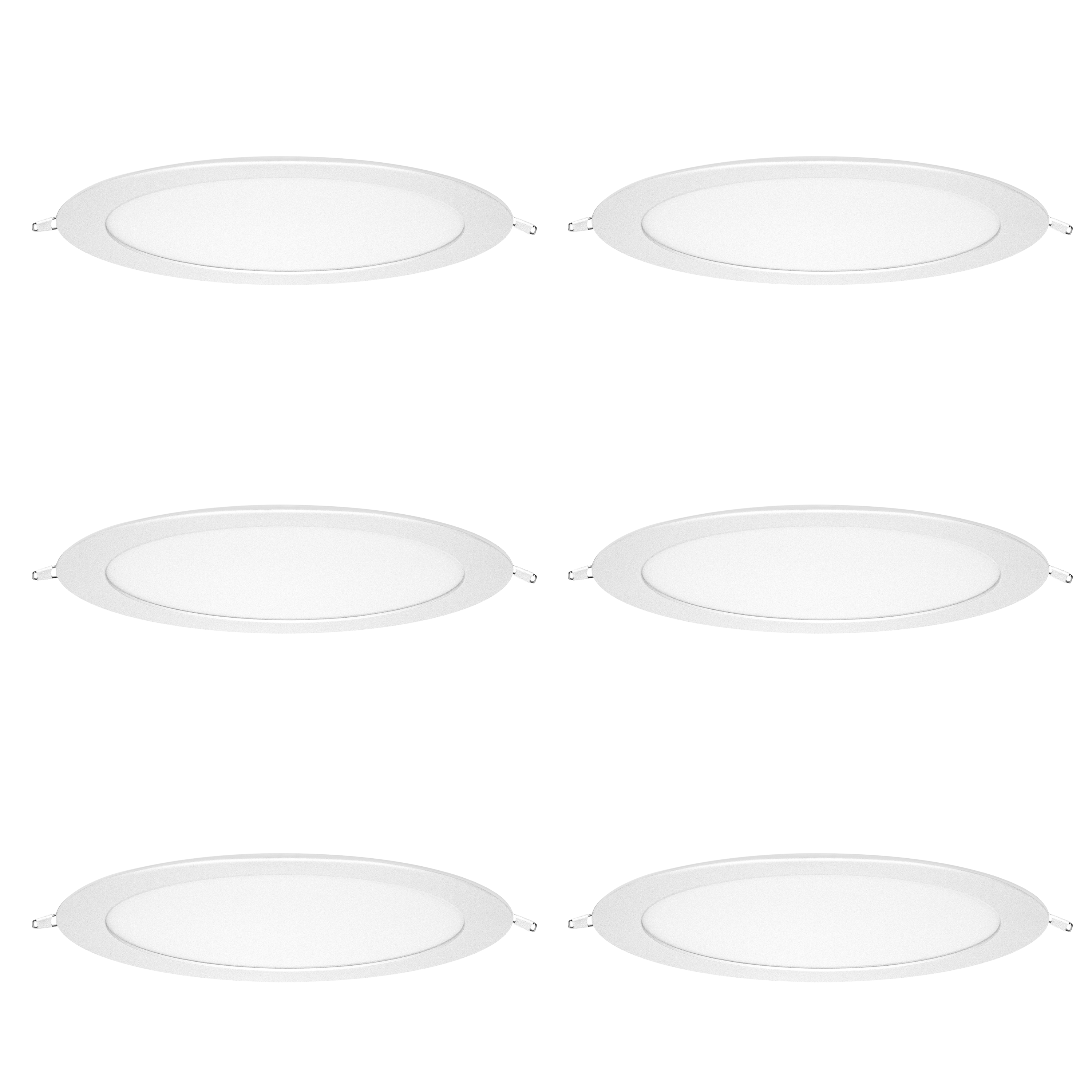 INSPIRE - Juego de 6 focos empotrables EXTRAFLAT M - Focos LED Ø 17 cm ...