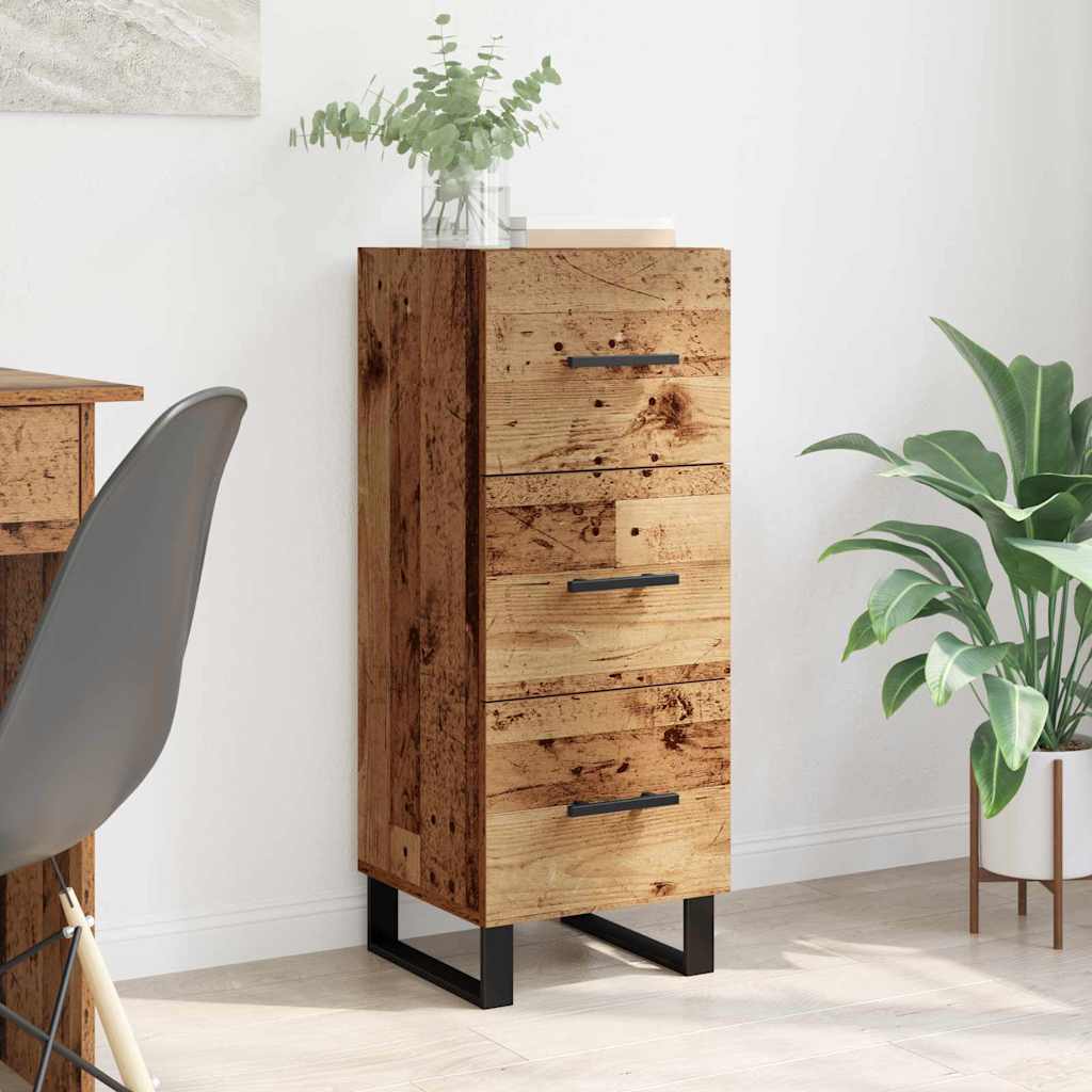 Buffet Bois Ancien 34,5 x 34 x 90 cm Bois d'ingénierie et fer | Leroy ...