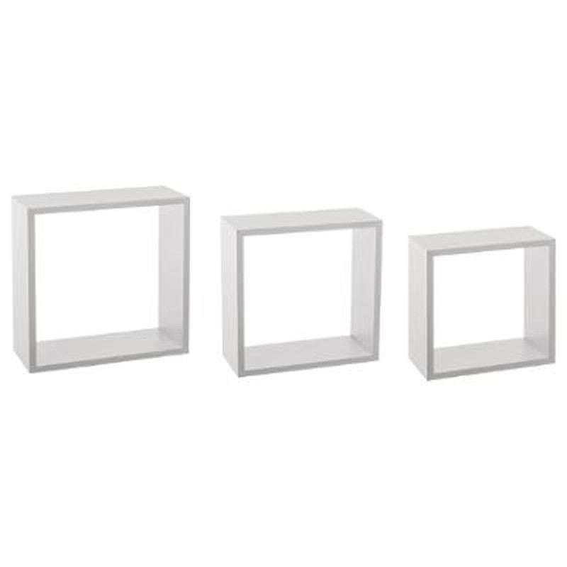 Lot de 3 Étagères Murales "Cube" 30cm Blanc | Leroy Merlin
