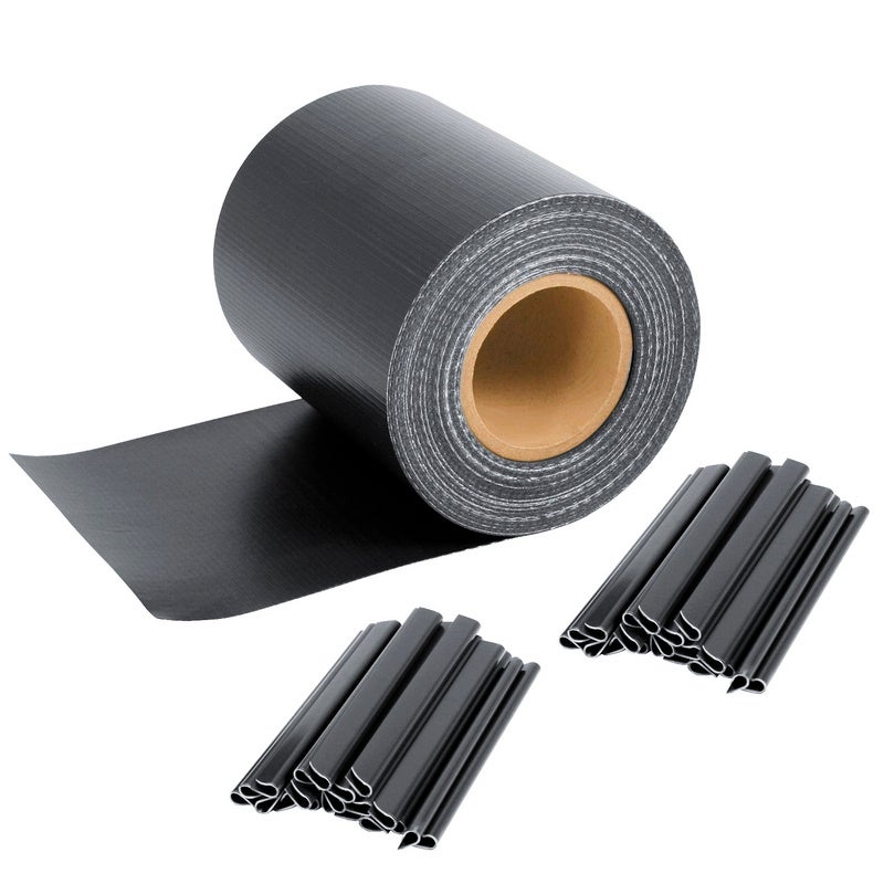 Cortina para jardín Cortina cortaviento 30 piezas PVC 35x0,19m ...