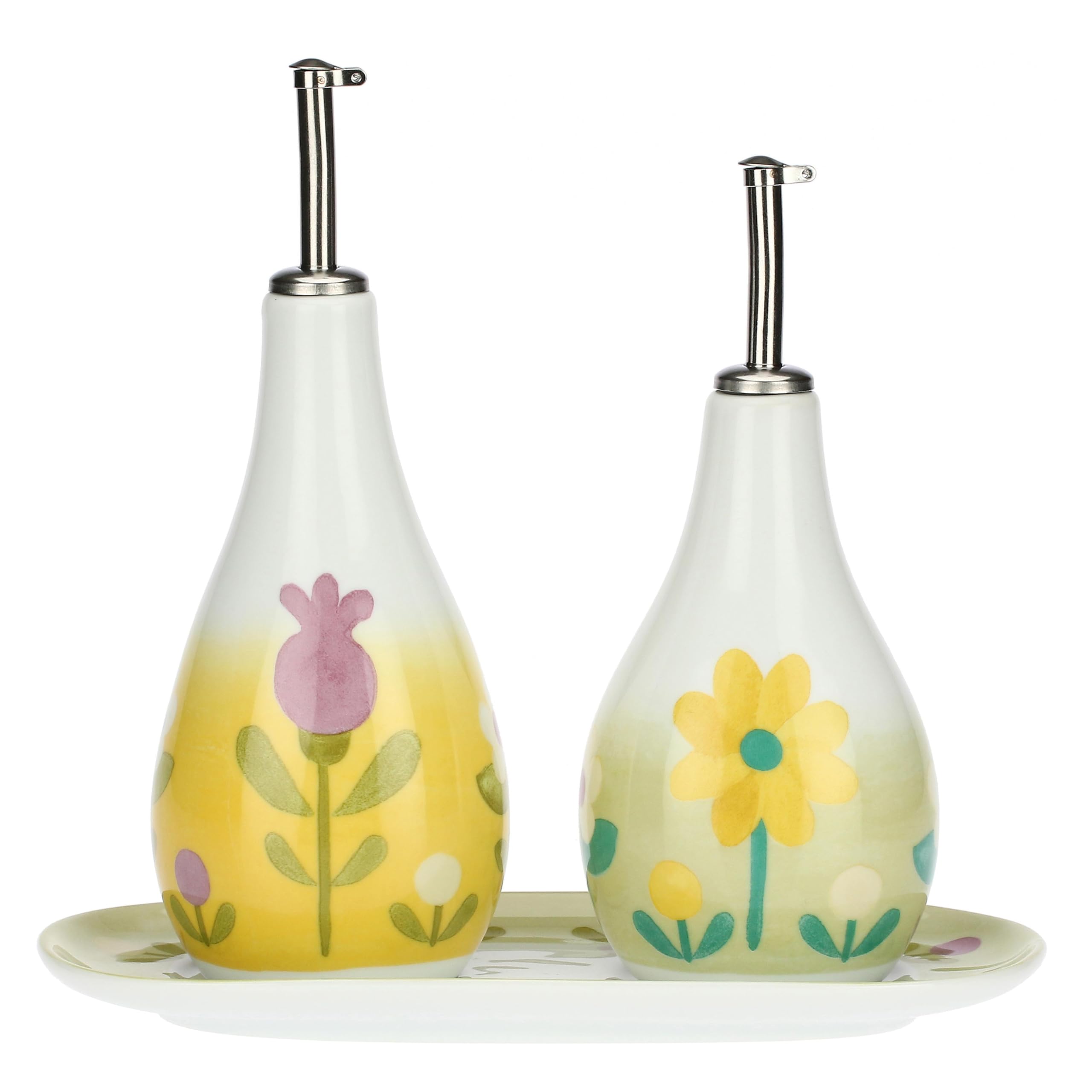 Thun Set olio e aceto in porcellana florianne primavera | Leroy Merlin