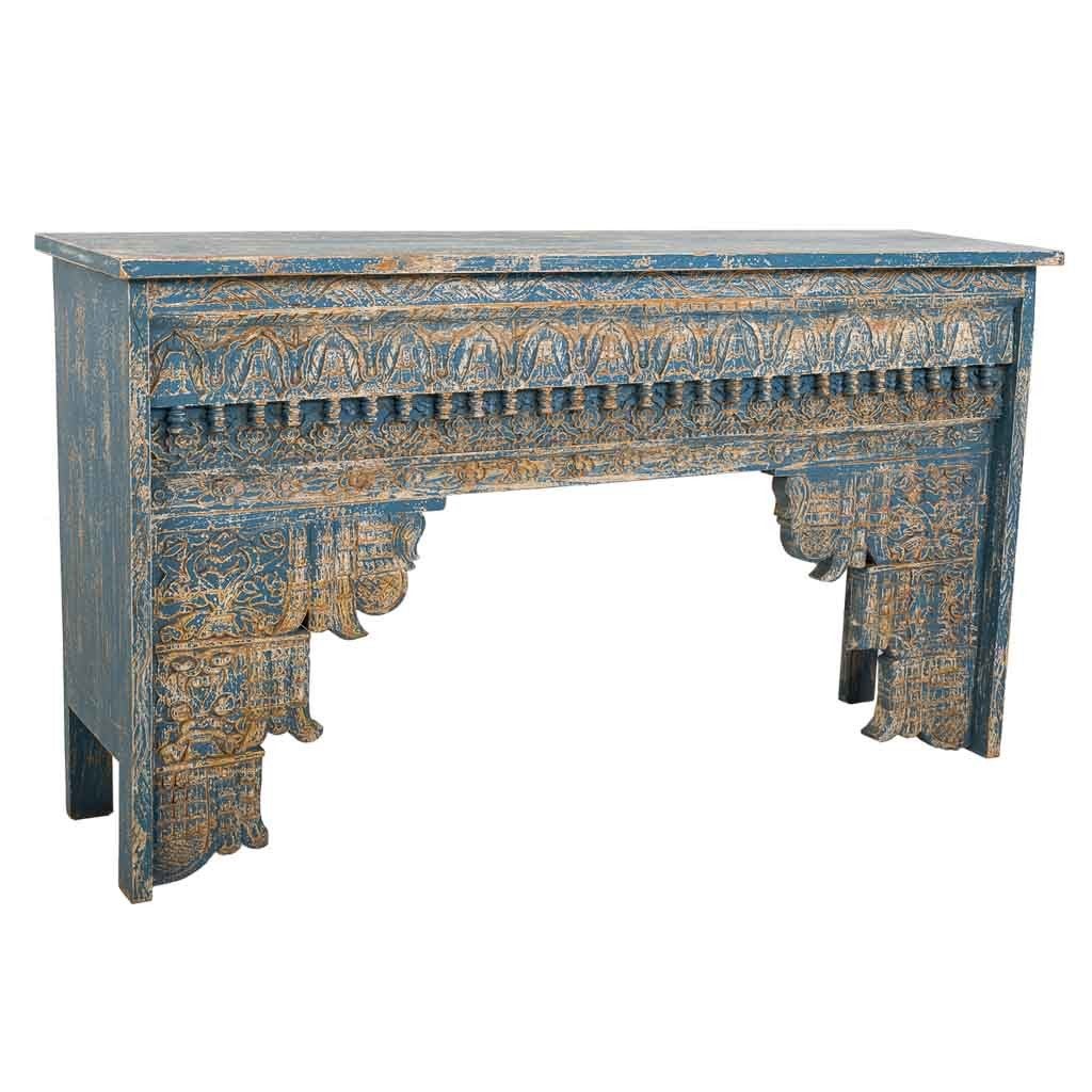 Tavolino da ingresso in legno artigianale 160x40x90h cm | Leroy Merlin