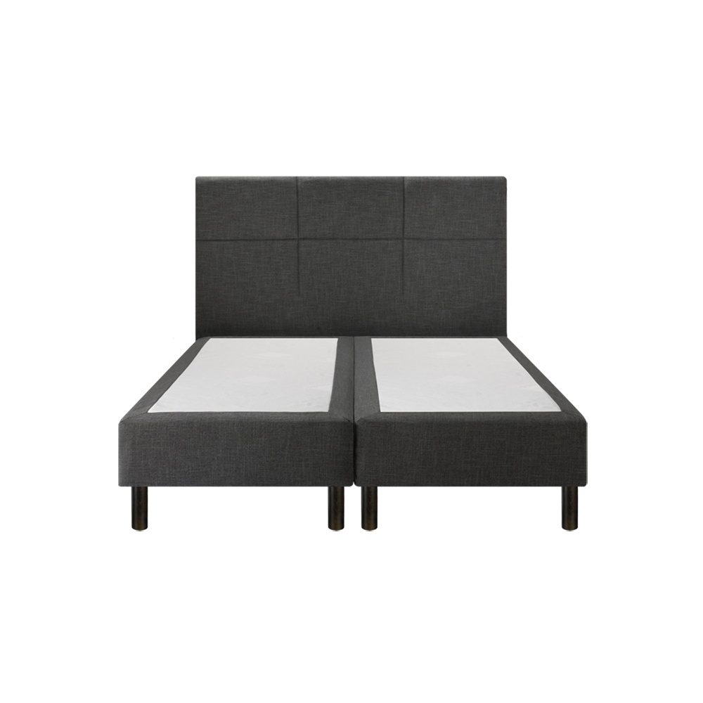 Sommier Epeda Enchanteur Boxspring 3 en 1 Gris Chiné 180x200 - Double ...
