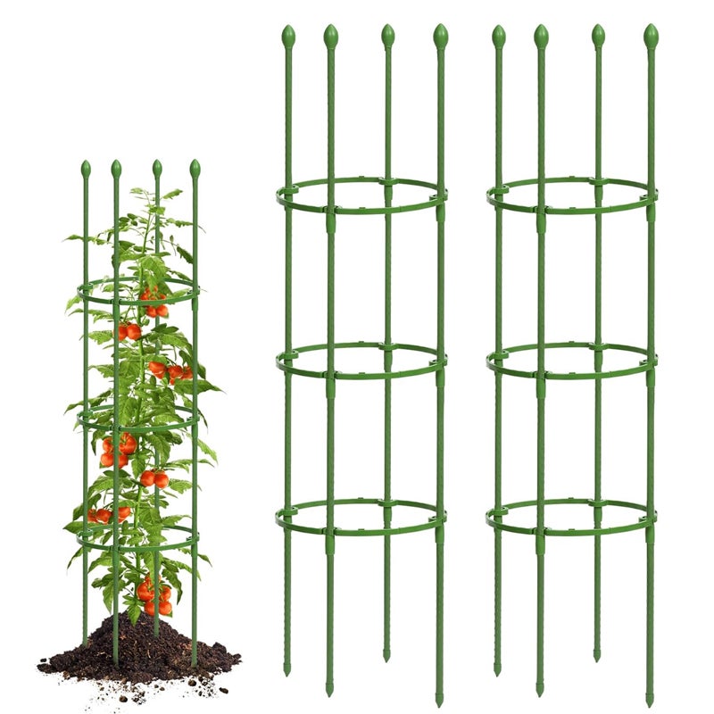 Enrejado de jardín (2 unidades), jaula para tomates, soporte para ...