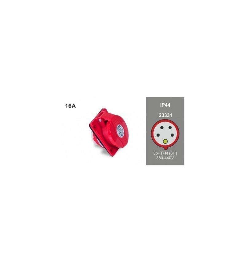 Base inclinada 3P N T 16A-380/415 IP44 serie 11 - FAMATEL | Leroy Merlin