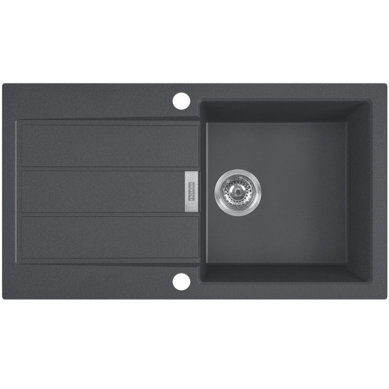 Franke SIRIUS - 2.0 S2D 611-78 Tectonite® Evier à encastrer Noir | Bricoman