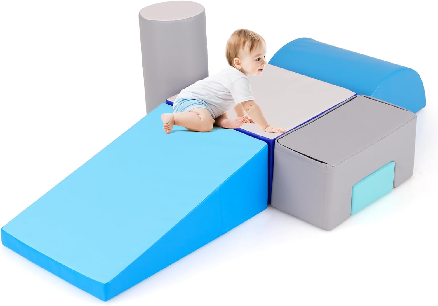 6Pcs Parcours Motricité Bébé, Module Motricité Bébé en Mousse, Jouets ...