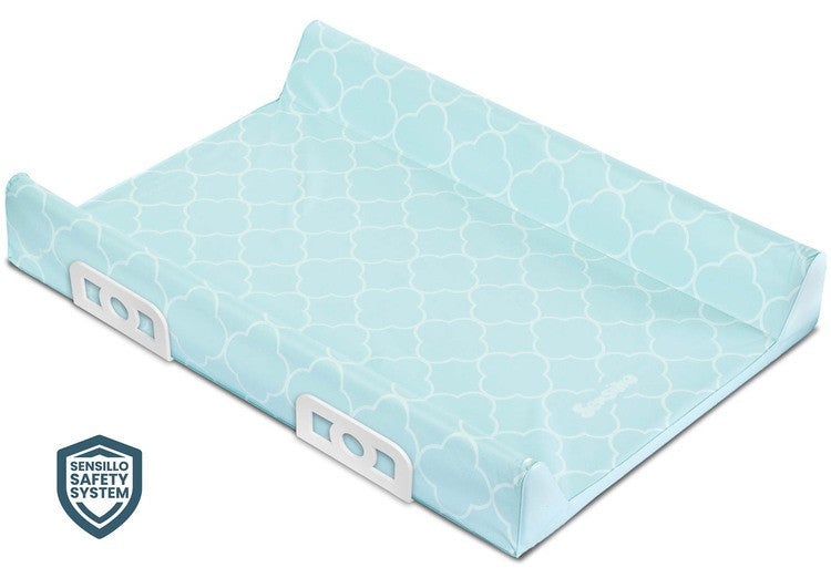 MATELAS À LANGER RIGIDE - MOTIFS TRÈFLES MENTHE 70CM | Leroy Merlin
