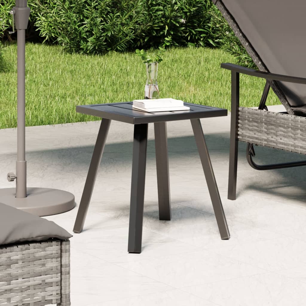 Table de jardin anthracite 34x34x38 cm acier | Leroy Merlin