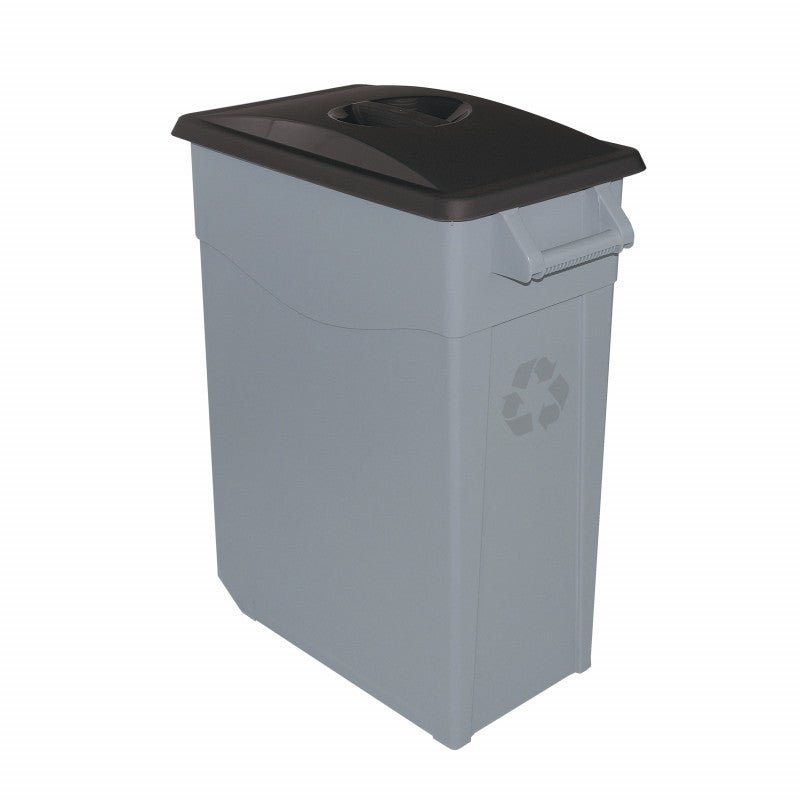 Conteneur Zeus 65 litres fermé - Noir | Leroy Merlin