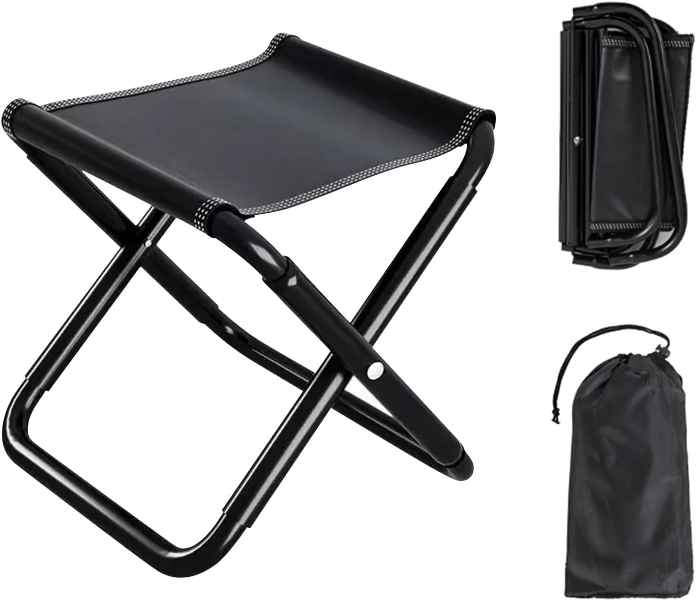 Siège de Camping Portable, 30 CM Tabouret Pliable de Camping, Mini ...