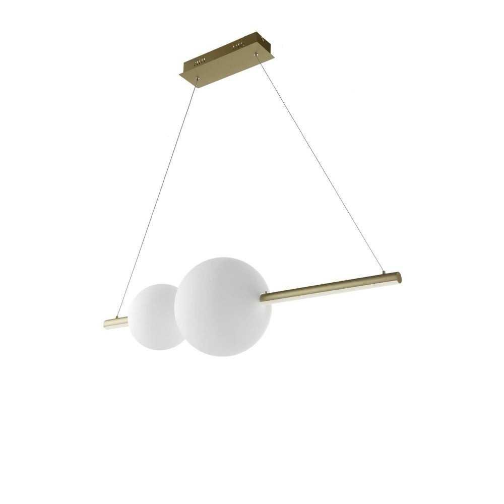 Lustre suspension LED Fufi en métal et verre soufflé par Ondaluce 45w ...