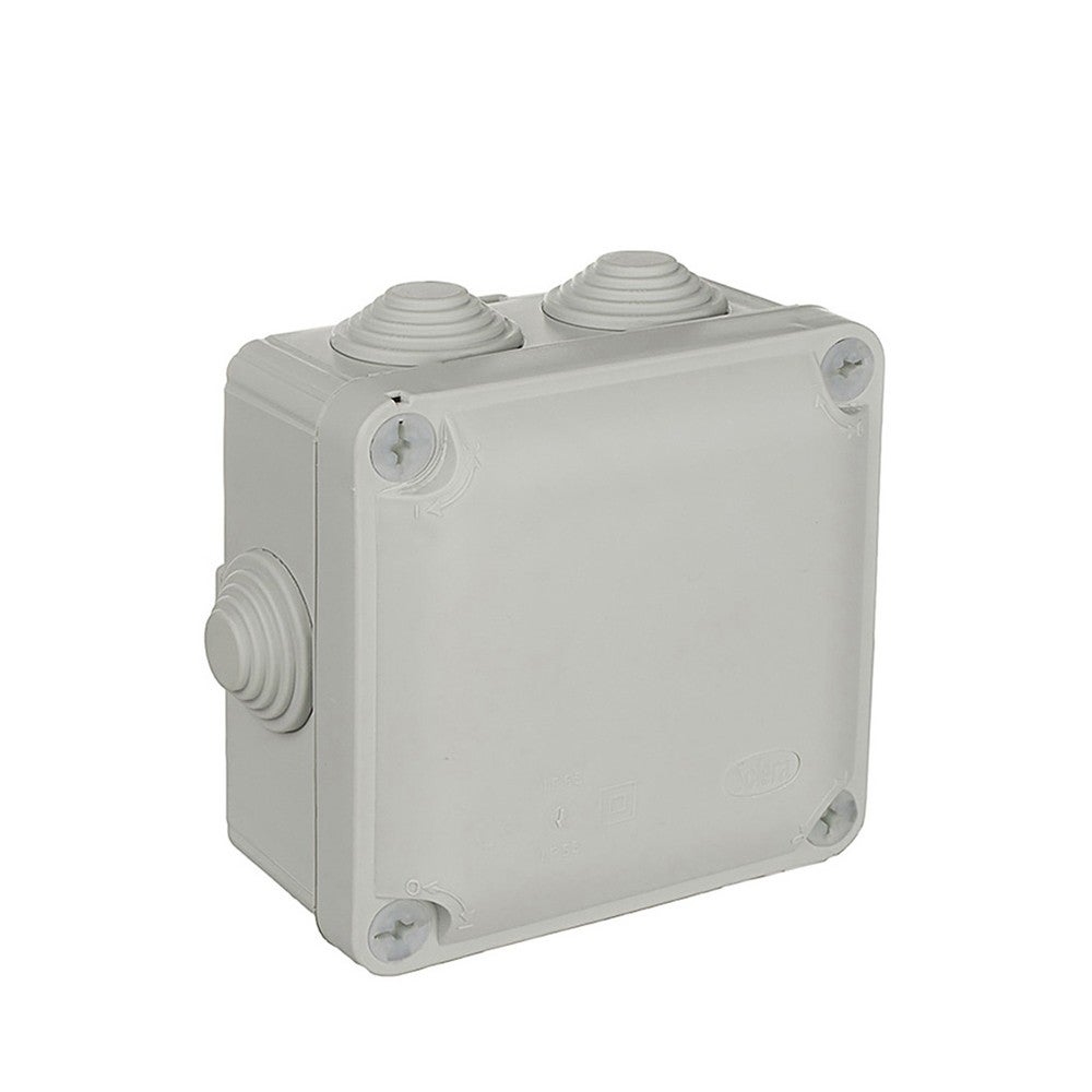Boîte étanche carrée 100x100x55mm avec vis retractilé solera Gris ...