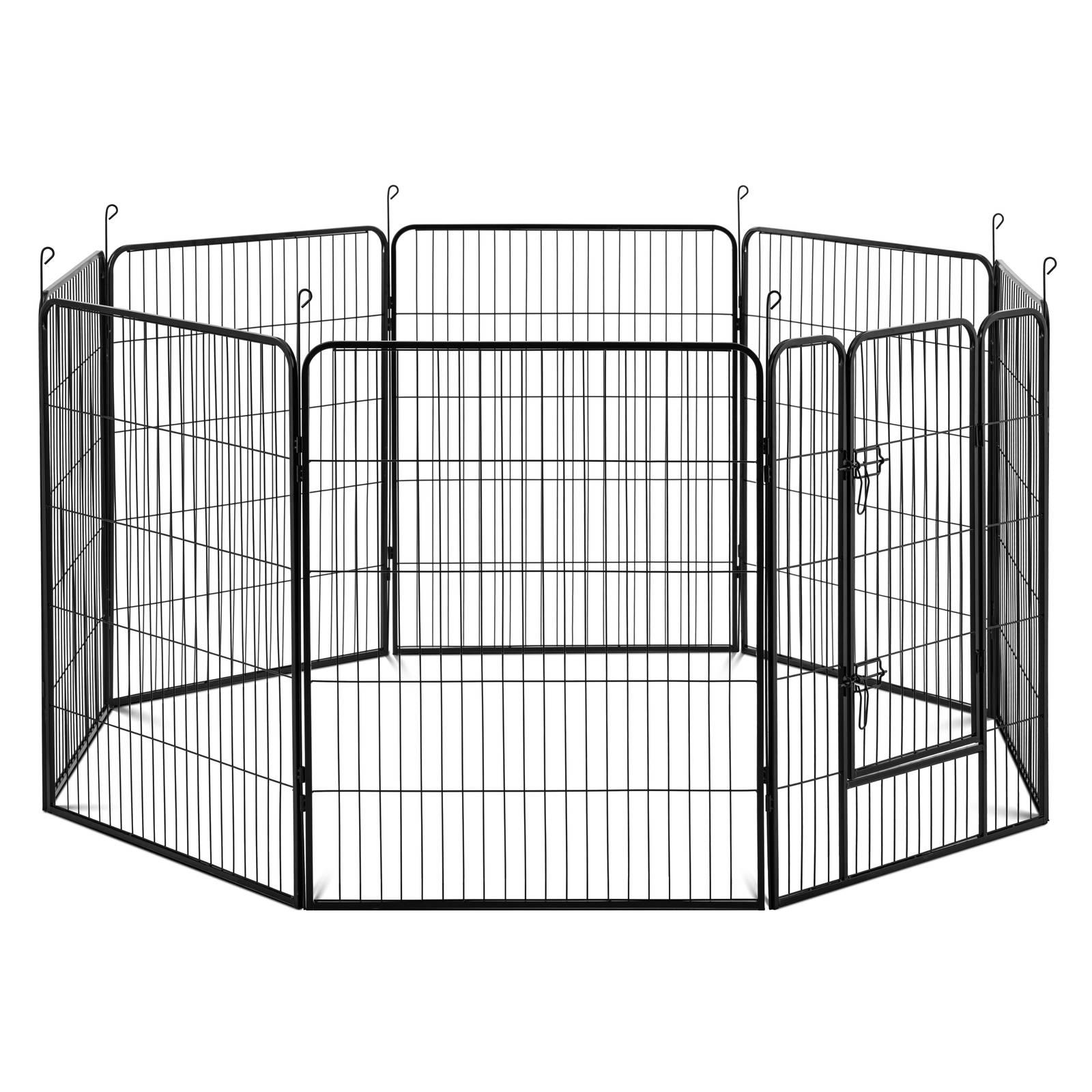 Corral para cachorros - con puerta - 8 segmentos modulares - altura ...