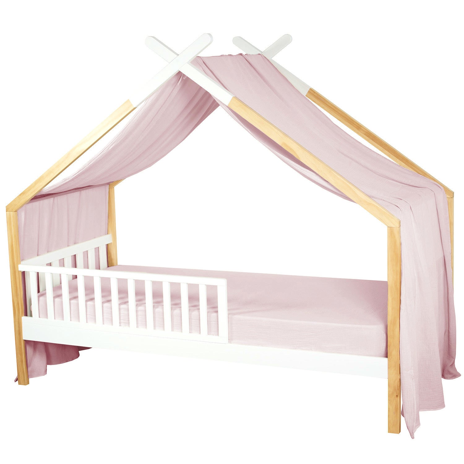 Dosel de cama tipo cabaña en gasa de algodón jeanne | Leroy Merlin