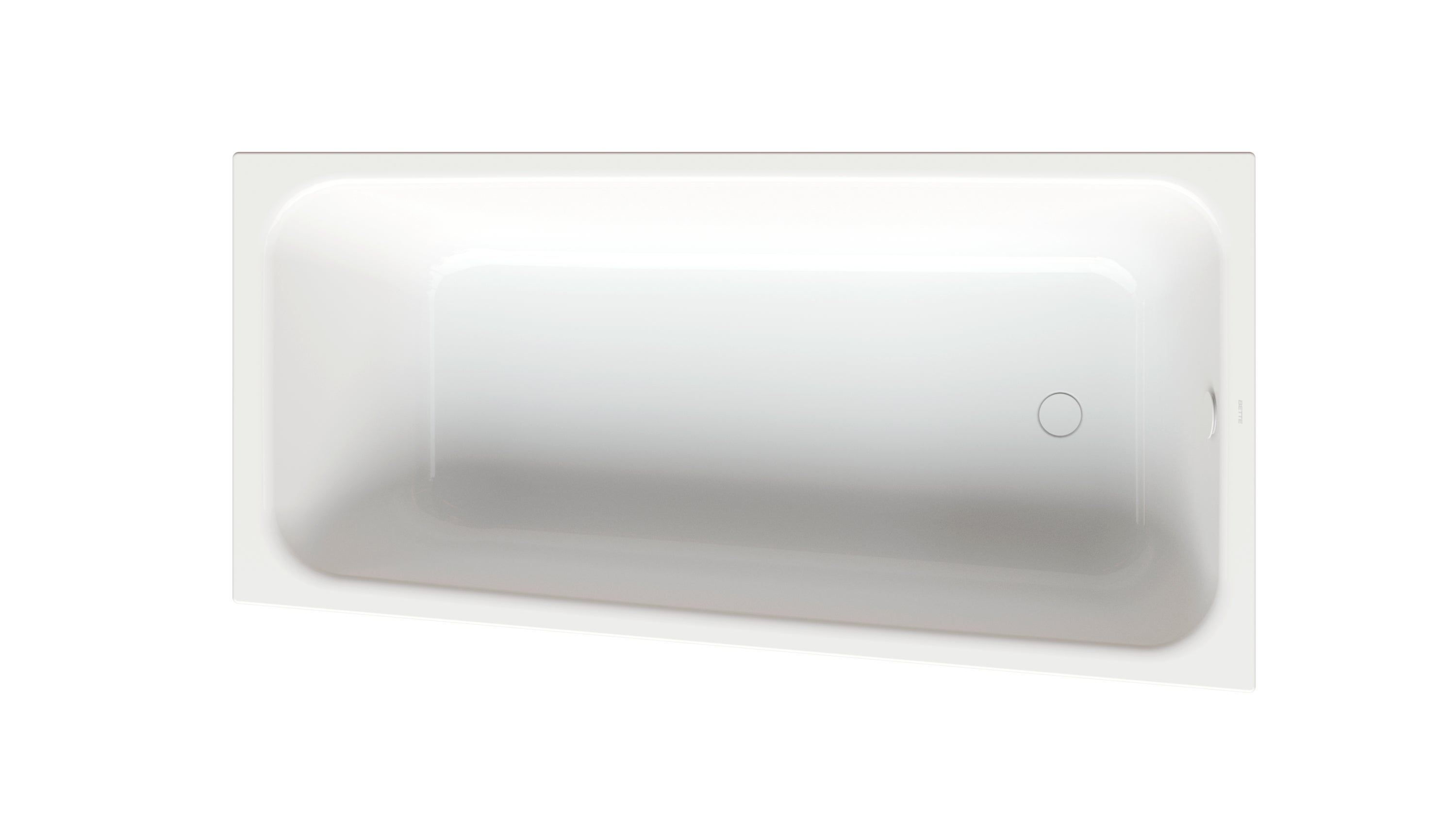 Baignoire d'angle BetteSpace M, 170x90cm, 1141, simple dos, blanc ...