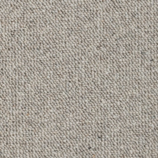 Moquette pure laine vierge bouclée - Mallow - Grège - Rouleau de 4m x ...
