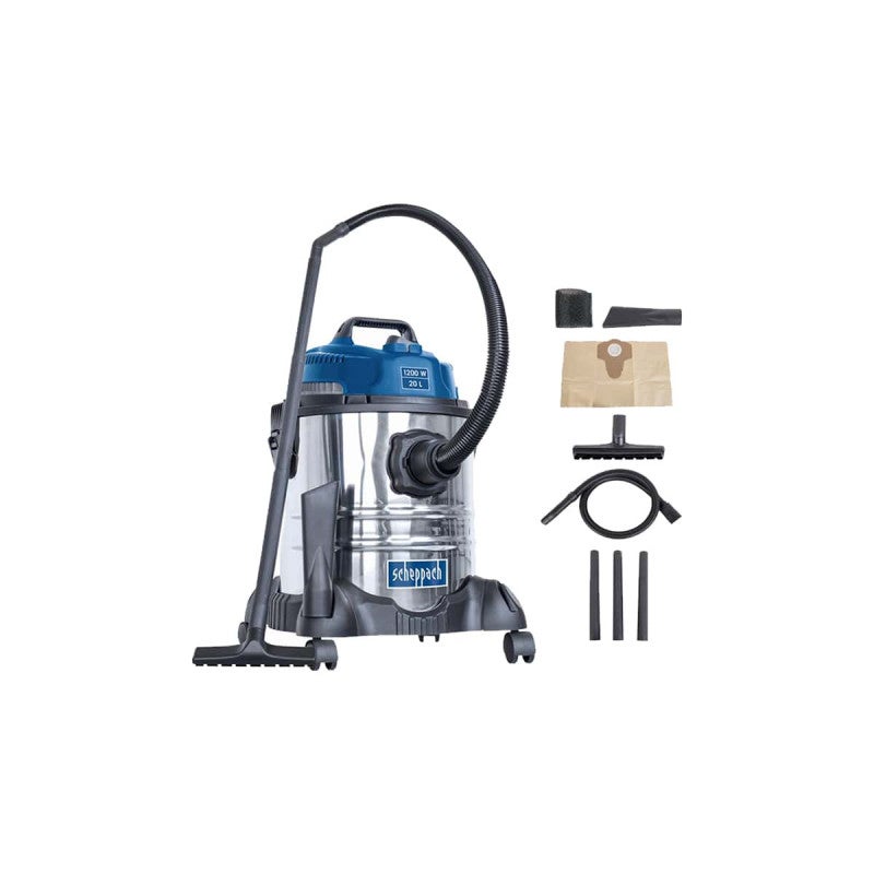 Aspirateur eau et poussière SCHEPPACH 20L - 1200W - ASP20-ES | Leroy Merlin