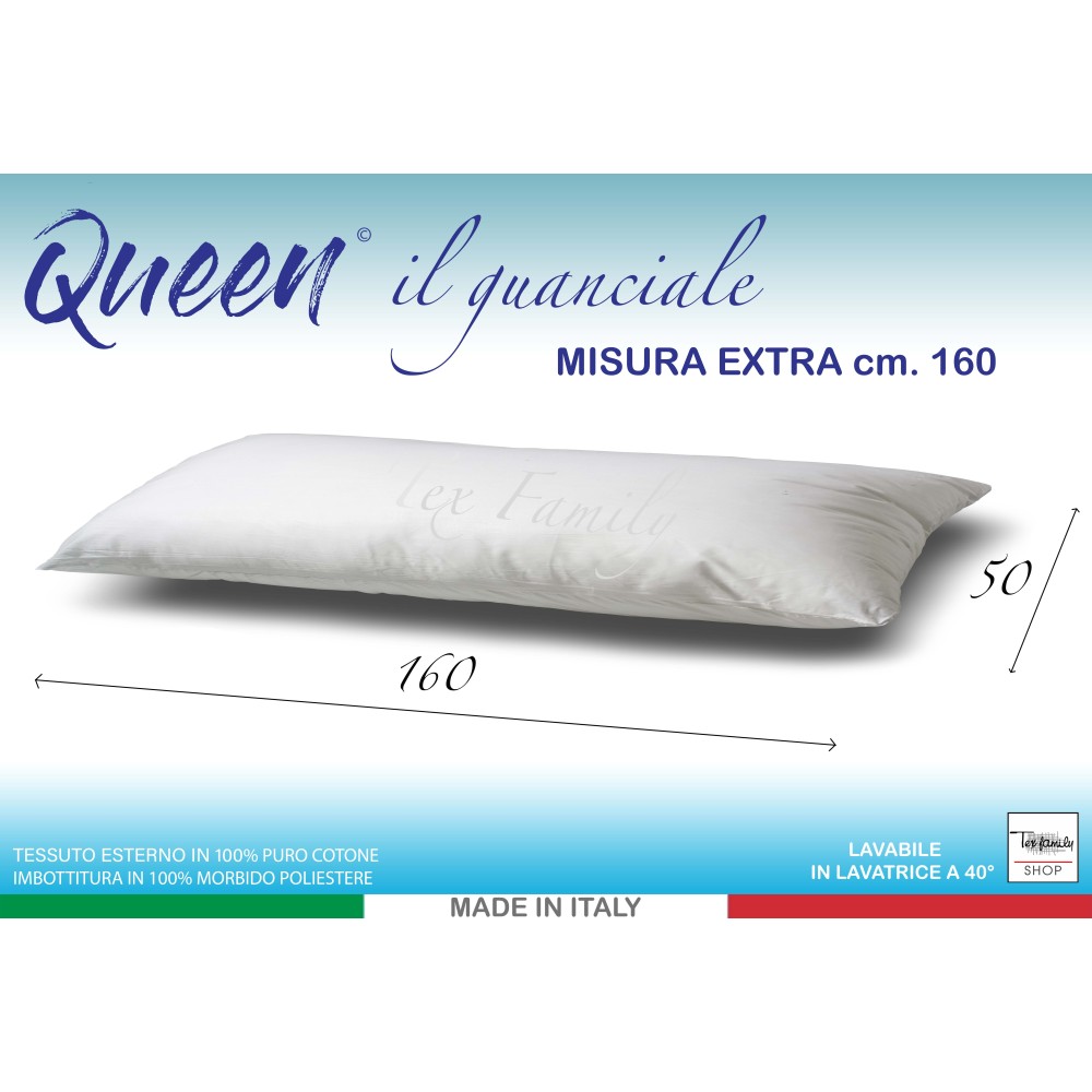 OREILLER QUEEN oreiller MAXI LIT long cm. 160 MIS. CM. 50 X 160 | Leroy ...