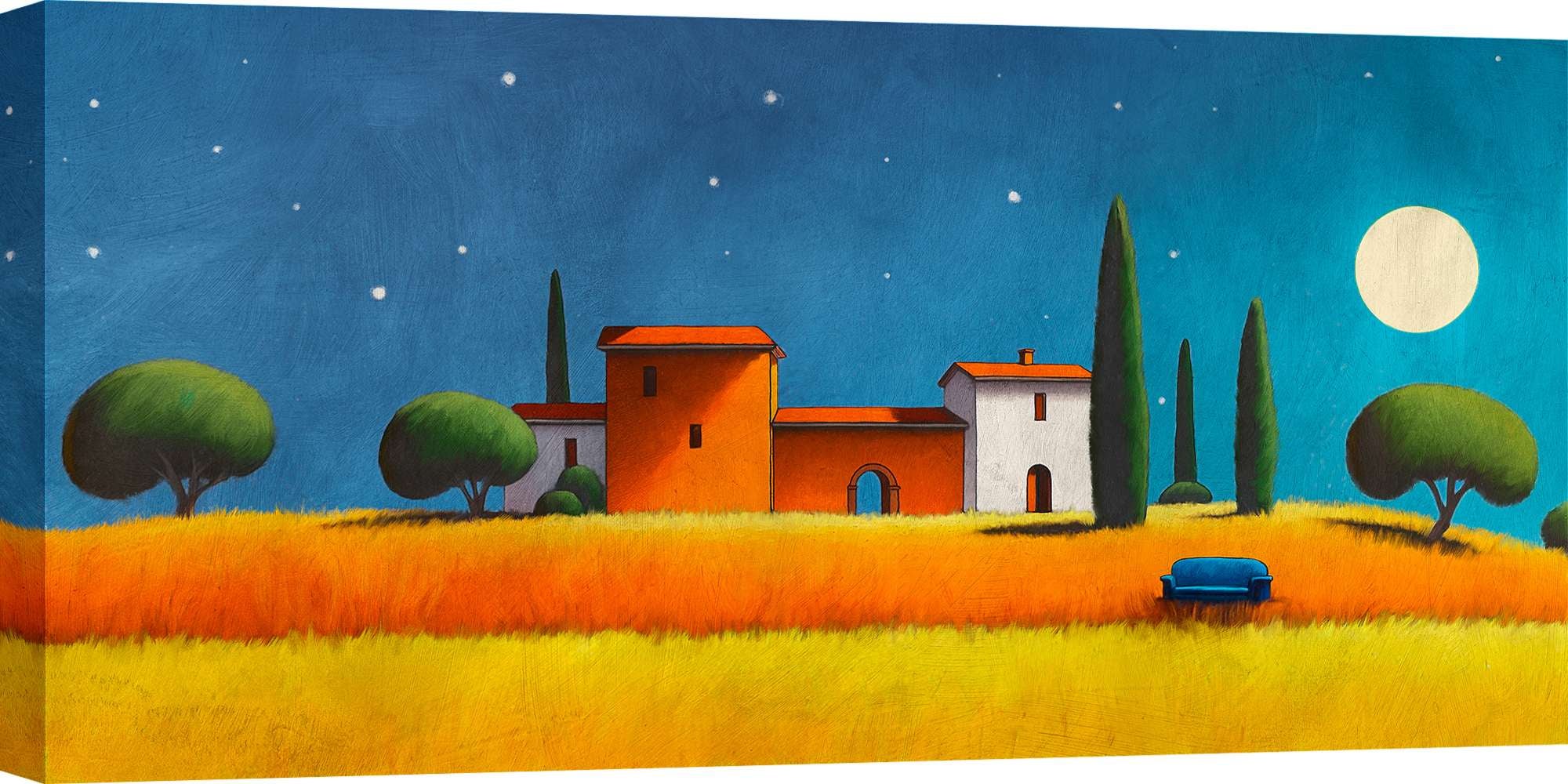 Tableau paysage moderne sur toile - Stefano Renaldi - La nuit de Saint ...