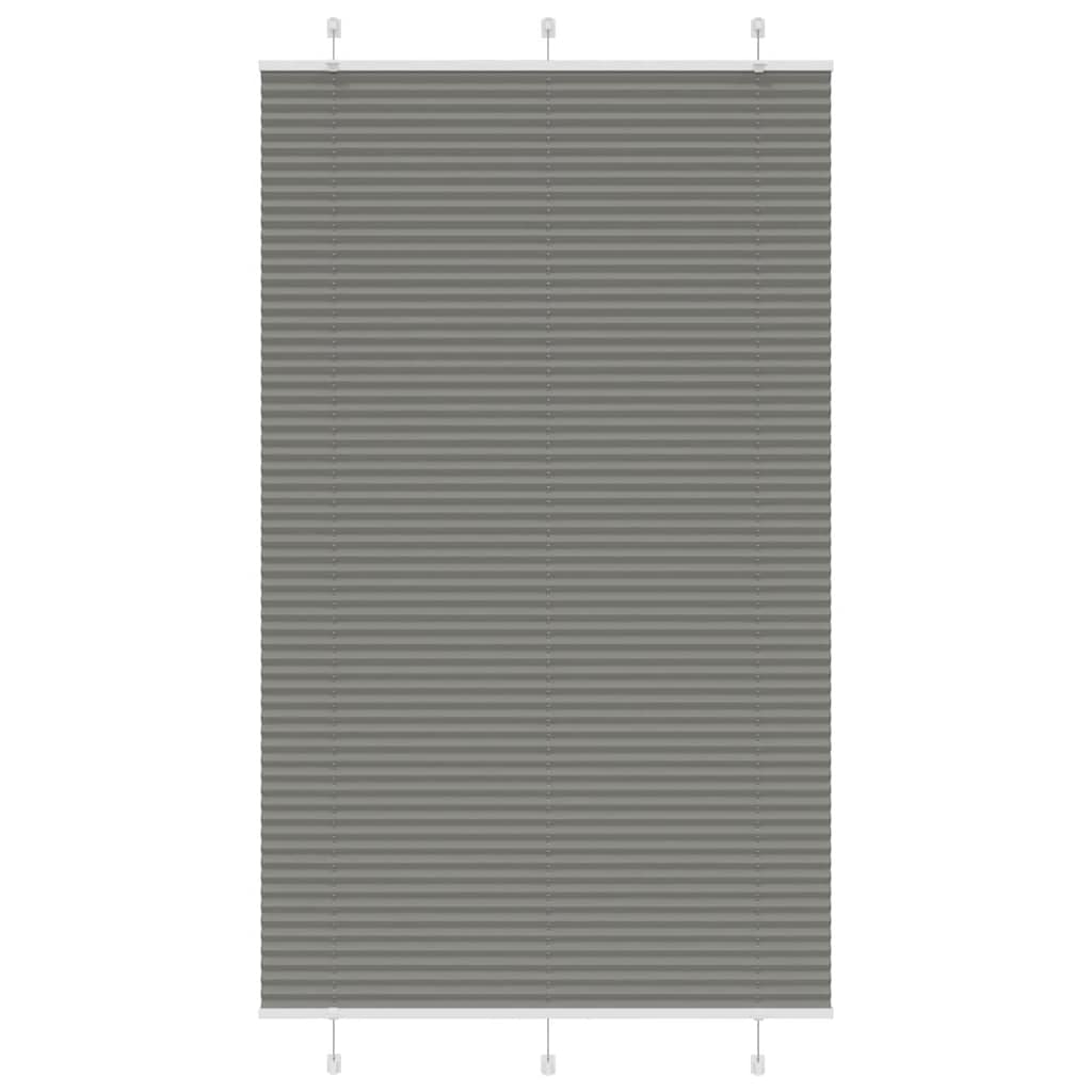 Store plissé | Store pliant anthracite 115x200 cm largeur du tissu 114 ...