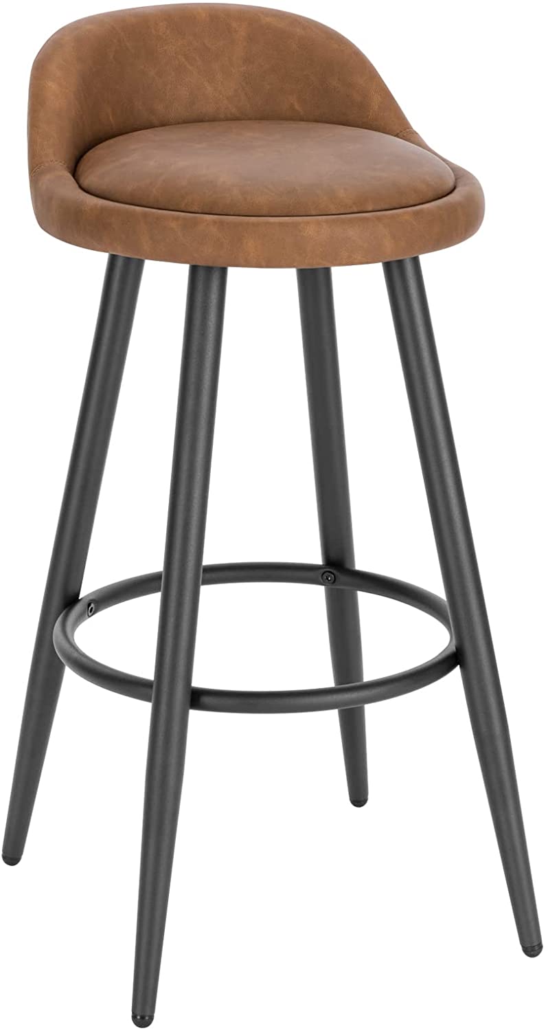 Tabouret de Bar WOLTU, Tabouret de comptoir avec Dossier et Repose ...