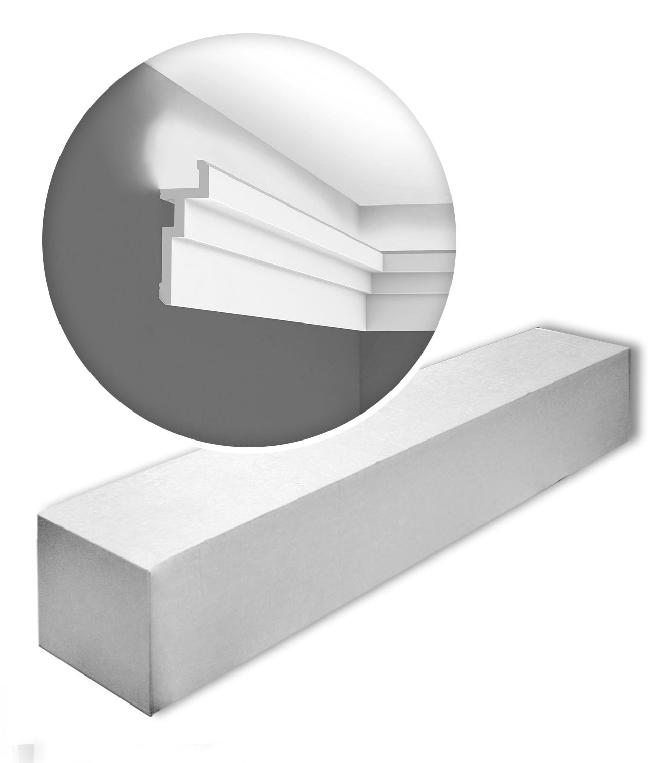 Corniche Orac Decor CX196-box MODERN U-STEPS 1 carton 12 pièces Moulure ...