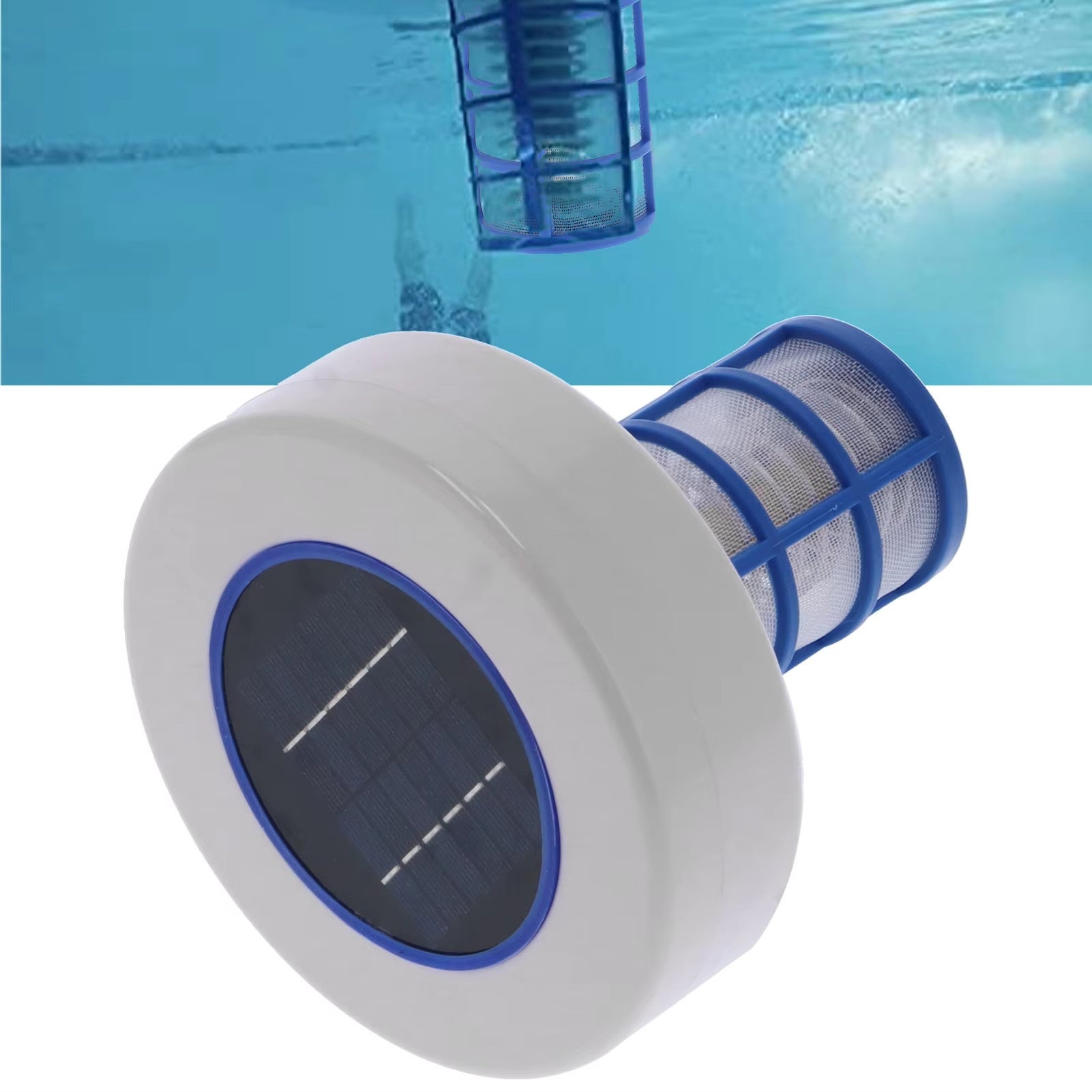 AULEDIO Purificador de agua flotante, ionizador solar para piscinas ...