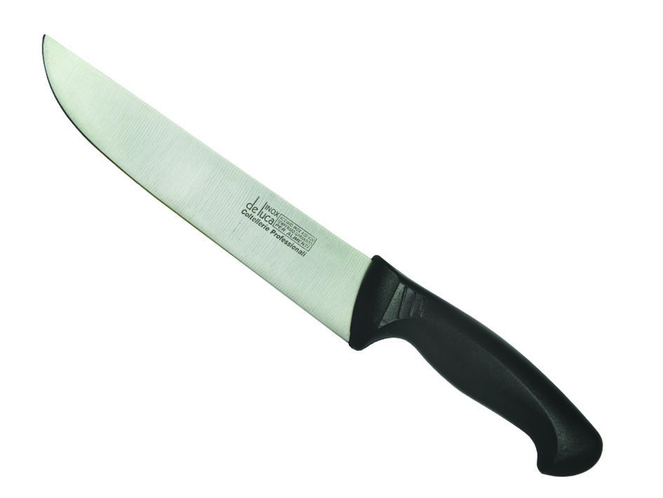 COLTELLO MACELLAIO PROFESSIONAL DE LUCA MANICO PLT/INOX CM 16 | Leroy ...