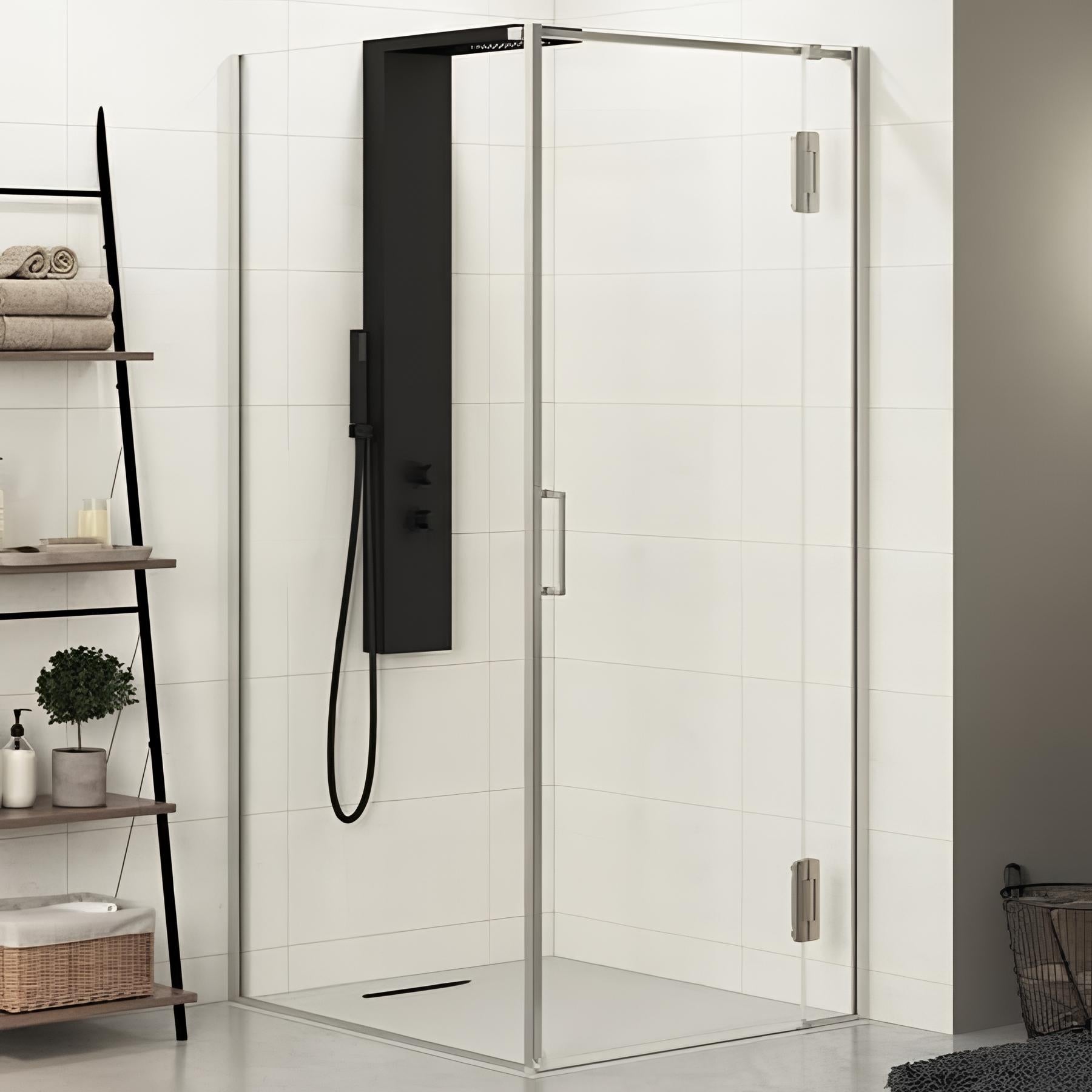 Puerta de ducha con bisagras KINEDO EKINOX (a combinar con EKINOX fijo ...