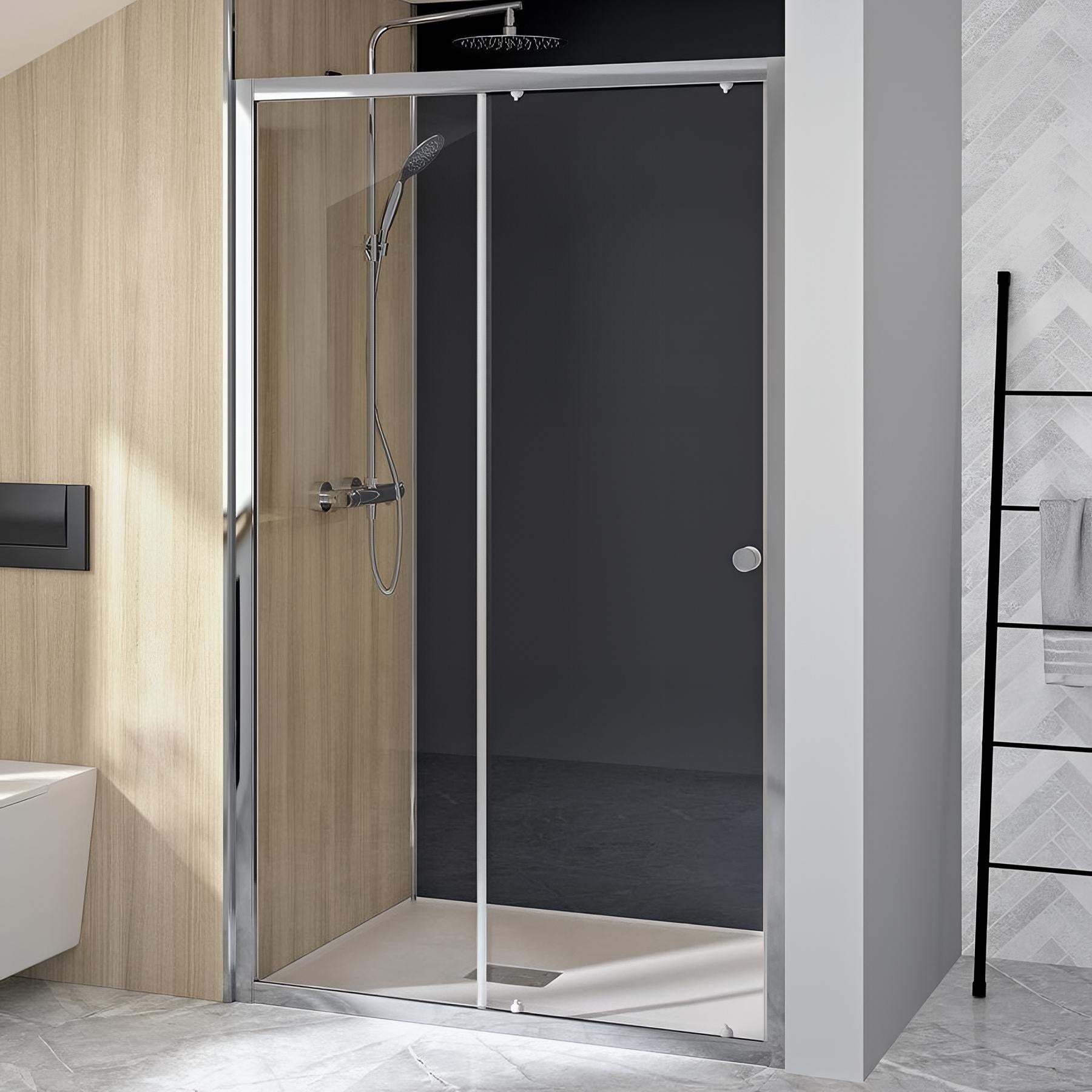 Porta doccia Supra c 140 cm profilo cromato | Leroy Merlin