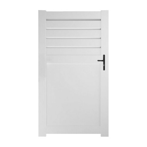 Portillon battant manuel PVC blanc ARRAS L 100 x H 180 cm - poignée à ...