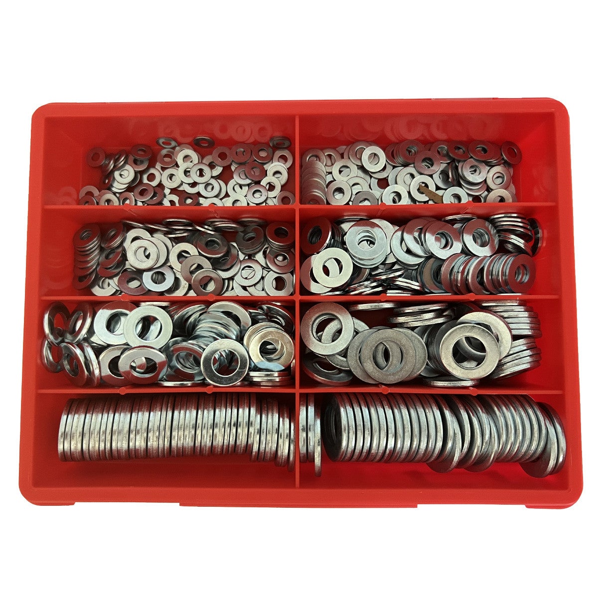 COFFRET DE 590 RONDELLES PLATES - 8 DIMENSIONS | Leroy Merlin