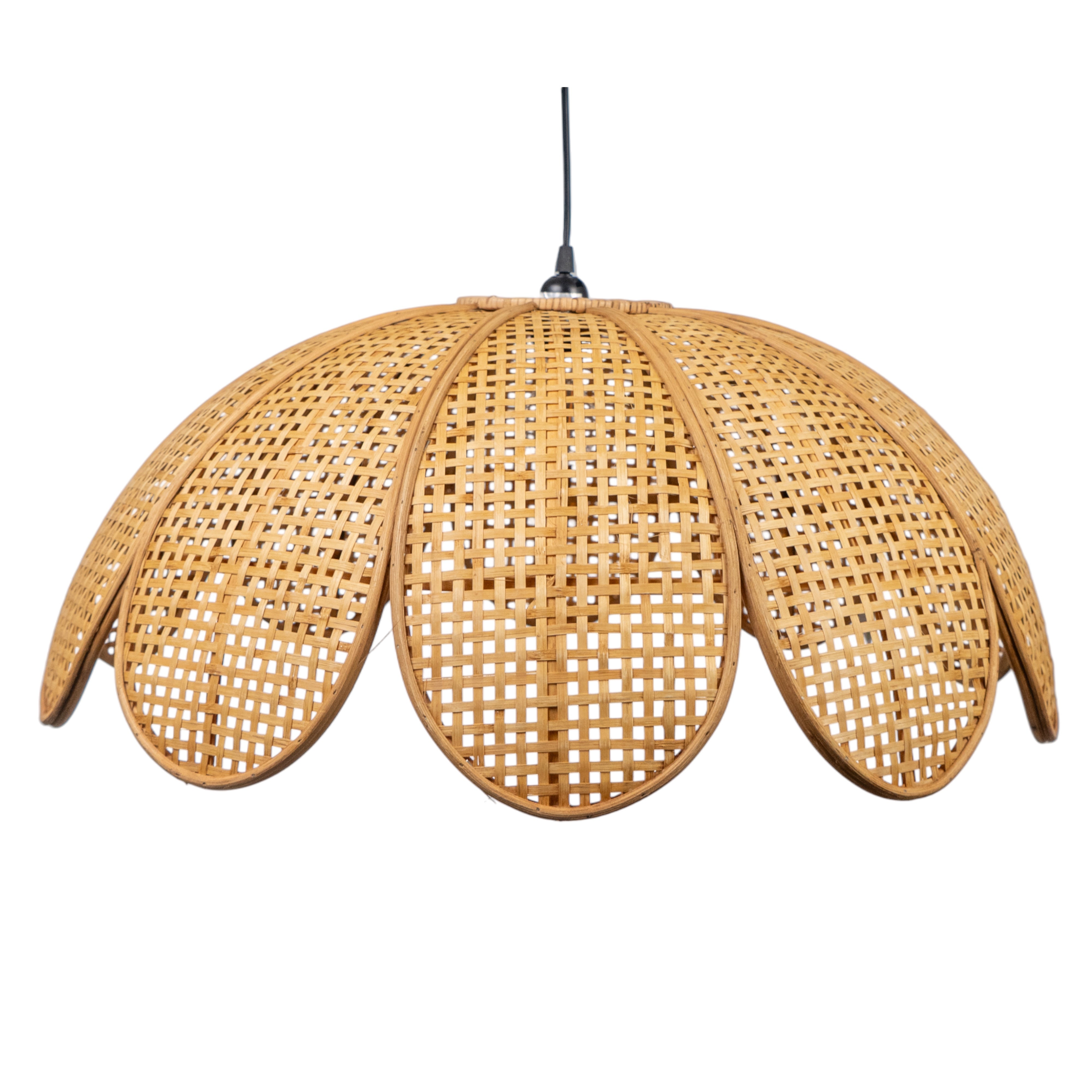 Lampara Colgante Flor Rattan | Leroy Merlin