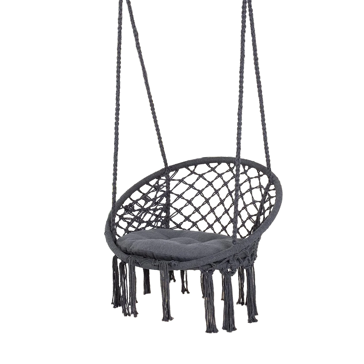 Sedia amaca sospesa con nappe, portata 136 kg, altalena in corda ...
