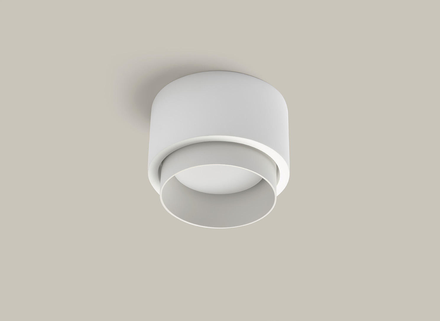 SYME Plafond 1 Lumière Ronde Blanc | Leroy Merlin