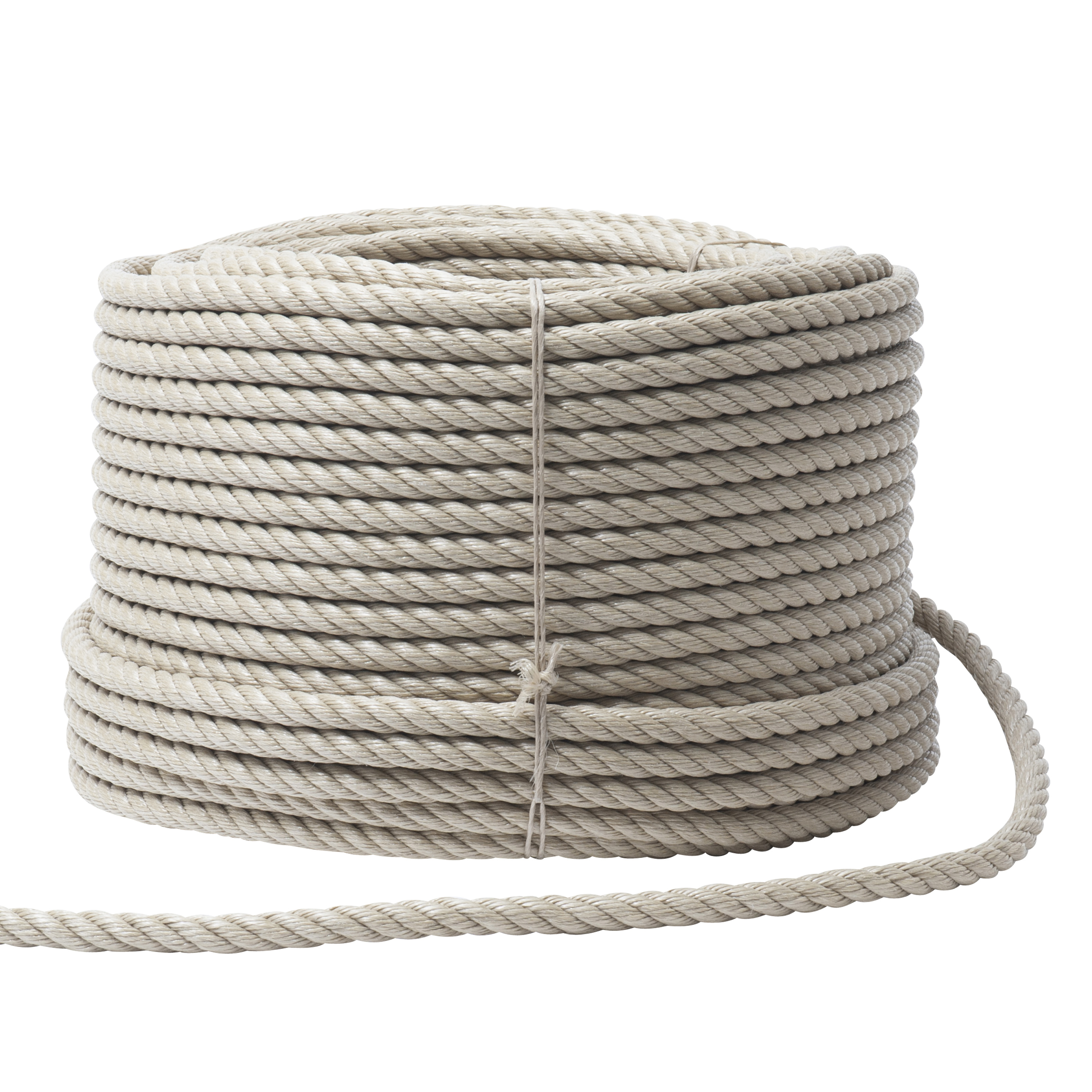 Corde beige 100 mètres WERKA PRO Ø 16 mm (résistance ± 3300 kg) | Leroy ...