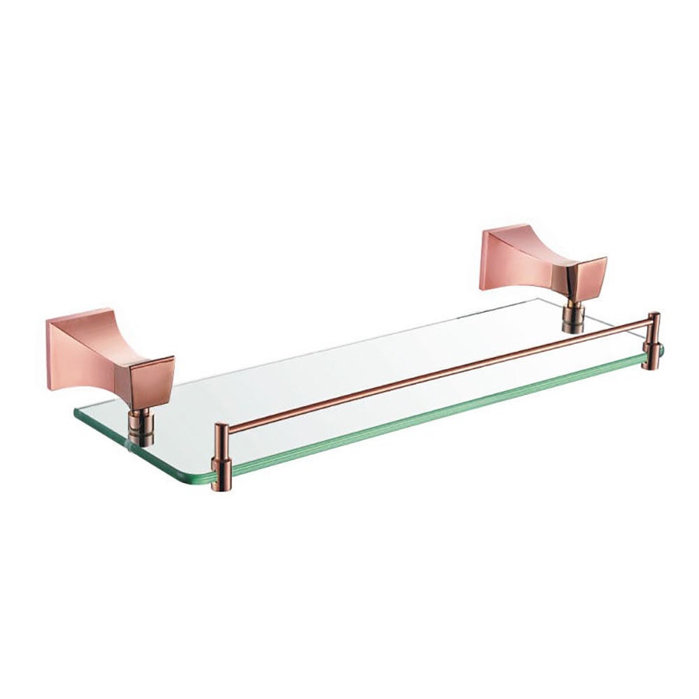 Estantería de pared de cristal oro rosa - Chloe | Leroy Merlin