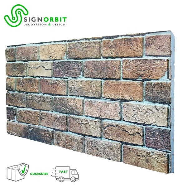 BORGO ITALIANO Panel Sintético Ladrillo en EPS Resinado en Bruto Medidas 100x50 Cm Espesor 2 Cm ...