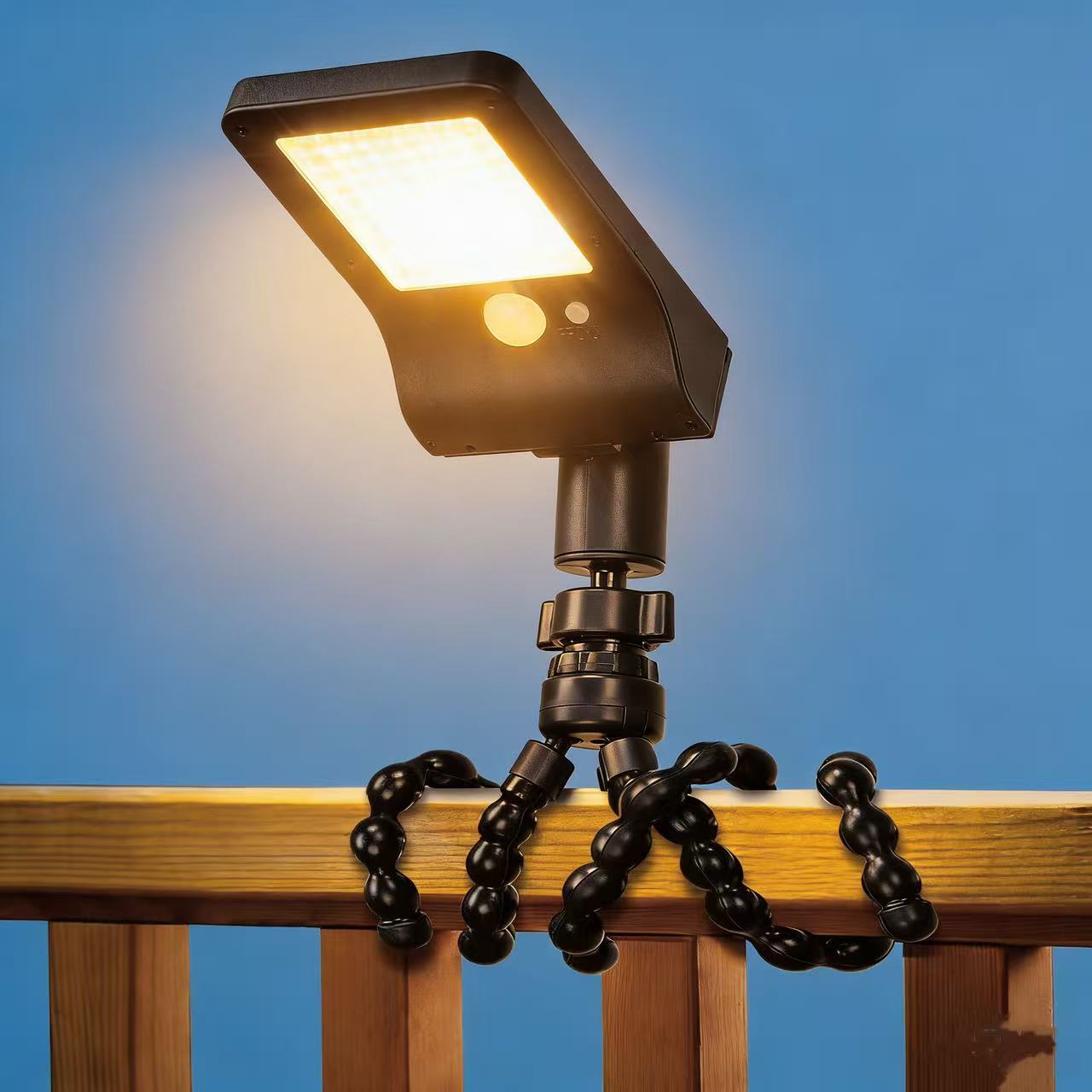Luz LED para patio exterior, luz de pared solar, luz de calle con ...