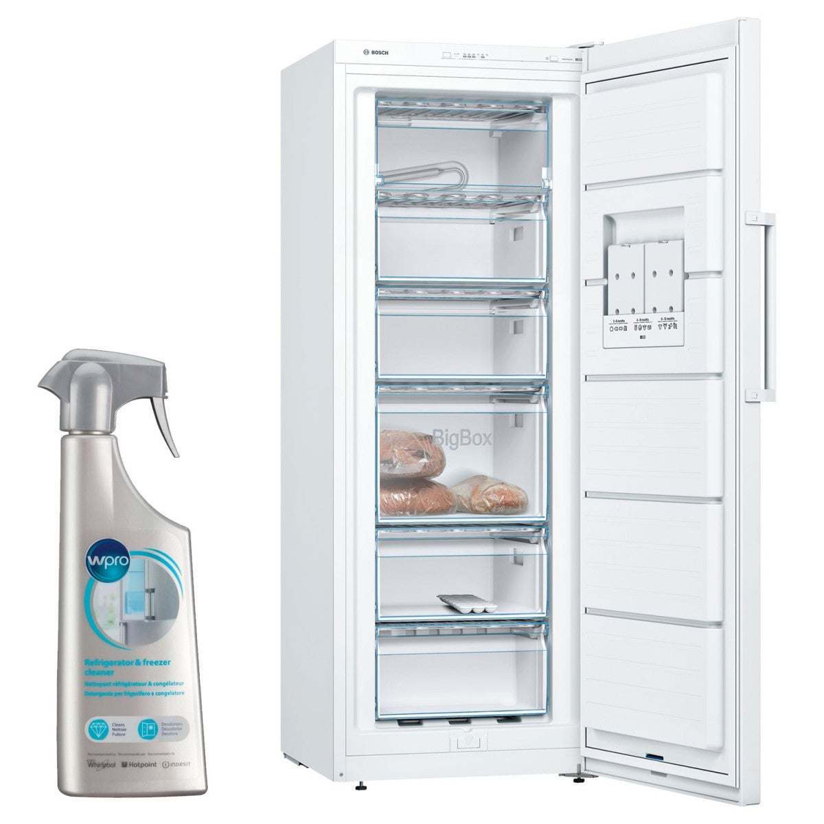 BOSCH Congélateur armoire vertical blanc Froid Statique 237L Autonomie ...